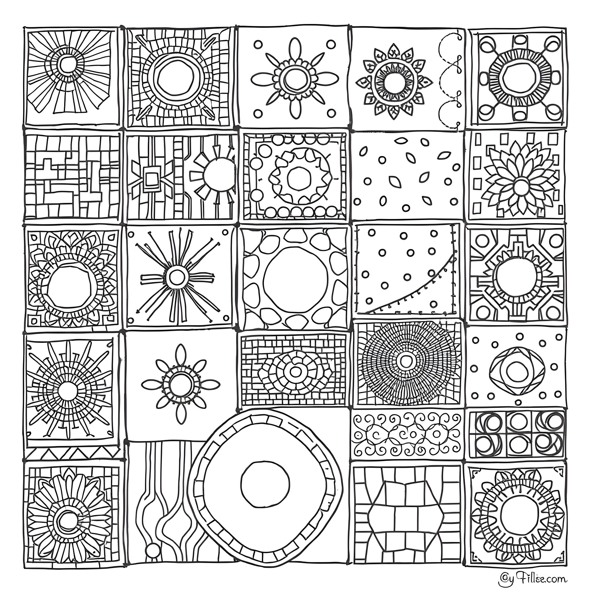 120 Best Patchwork Coloring Pages (Free Printable PDFs)