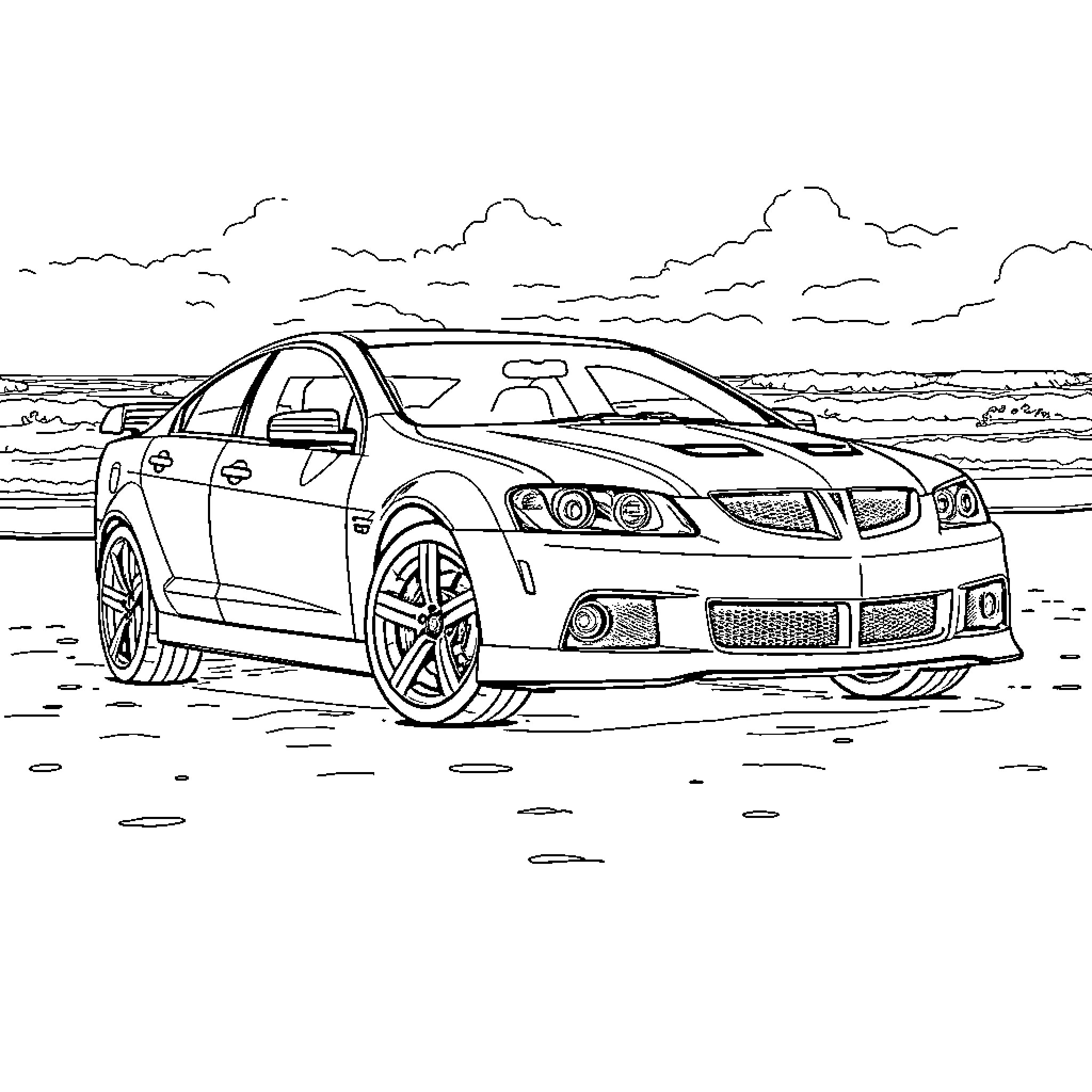 Best Pontiac G8 Coloring Pages (Free Printable PDF)