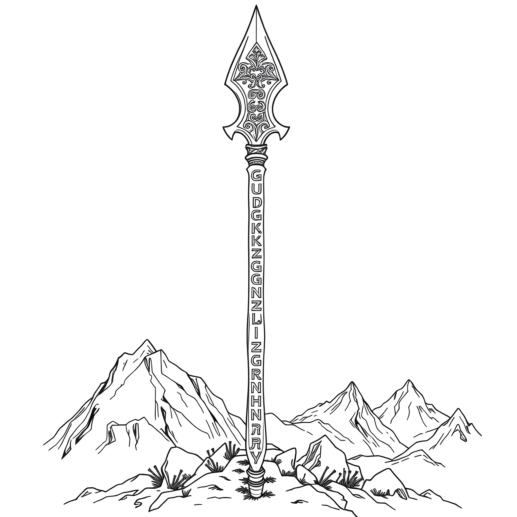 Best Spear Coloring Pages (Free Printable PDF)