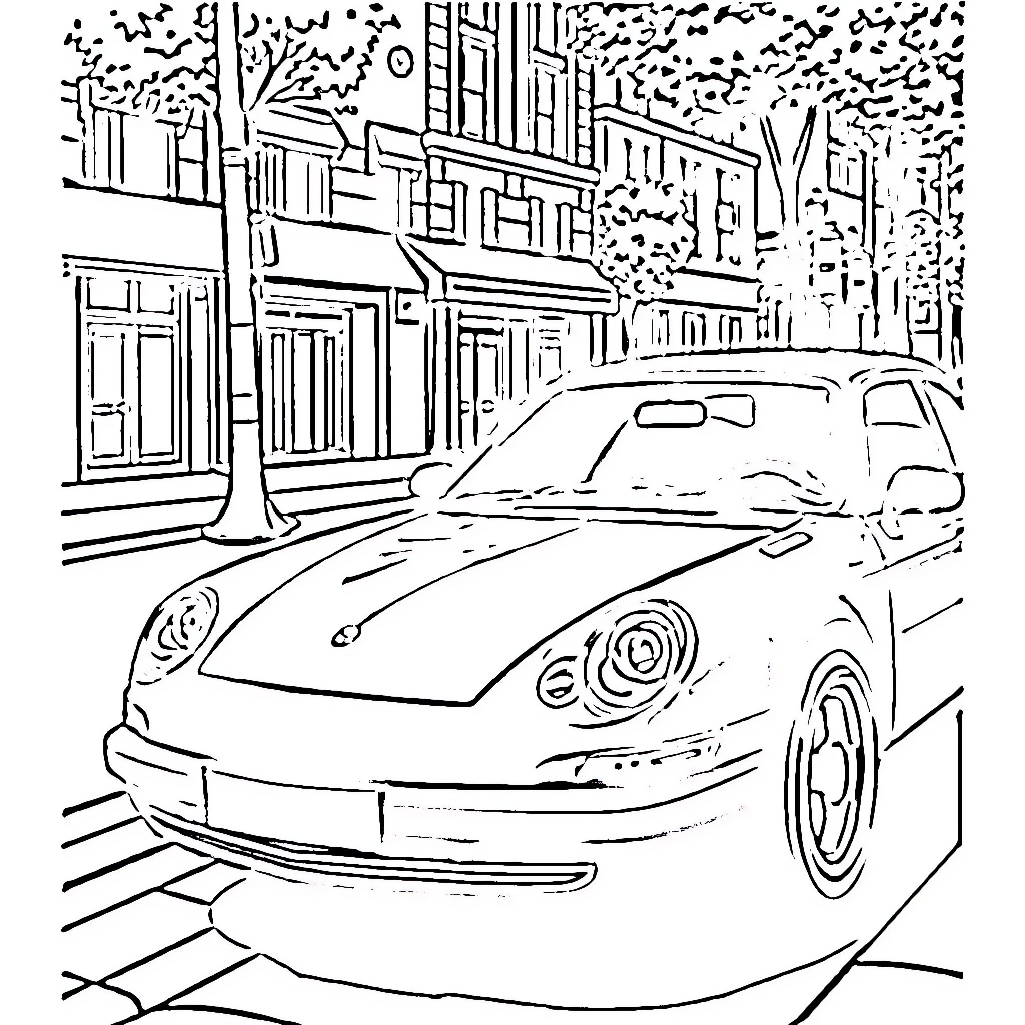 Best Car Coloring Pages (Free Printable PDF)