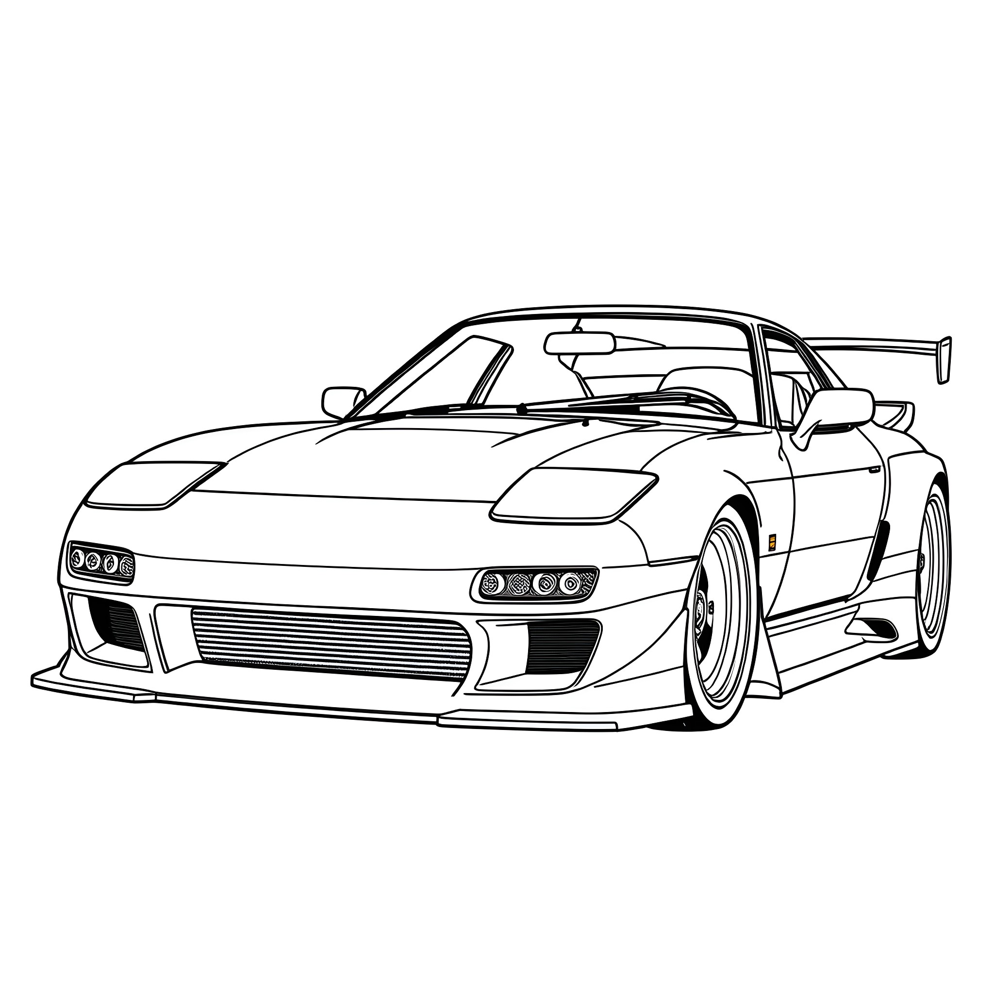 Best Rx7 Coloring Pages (Free Printable PDF)