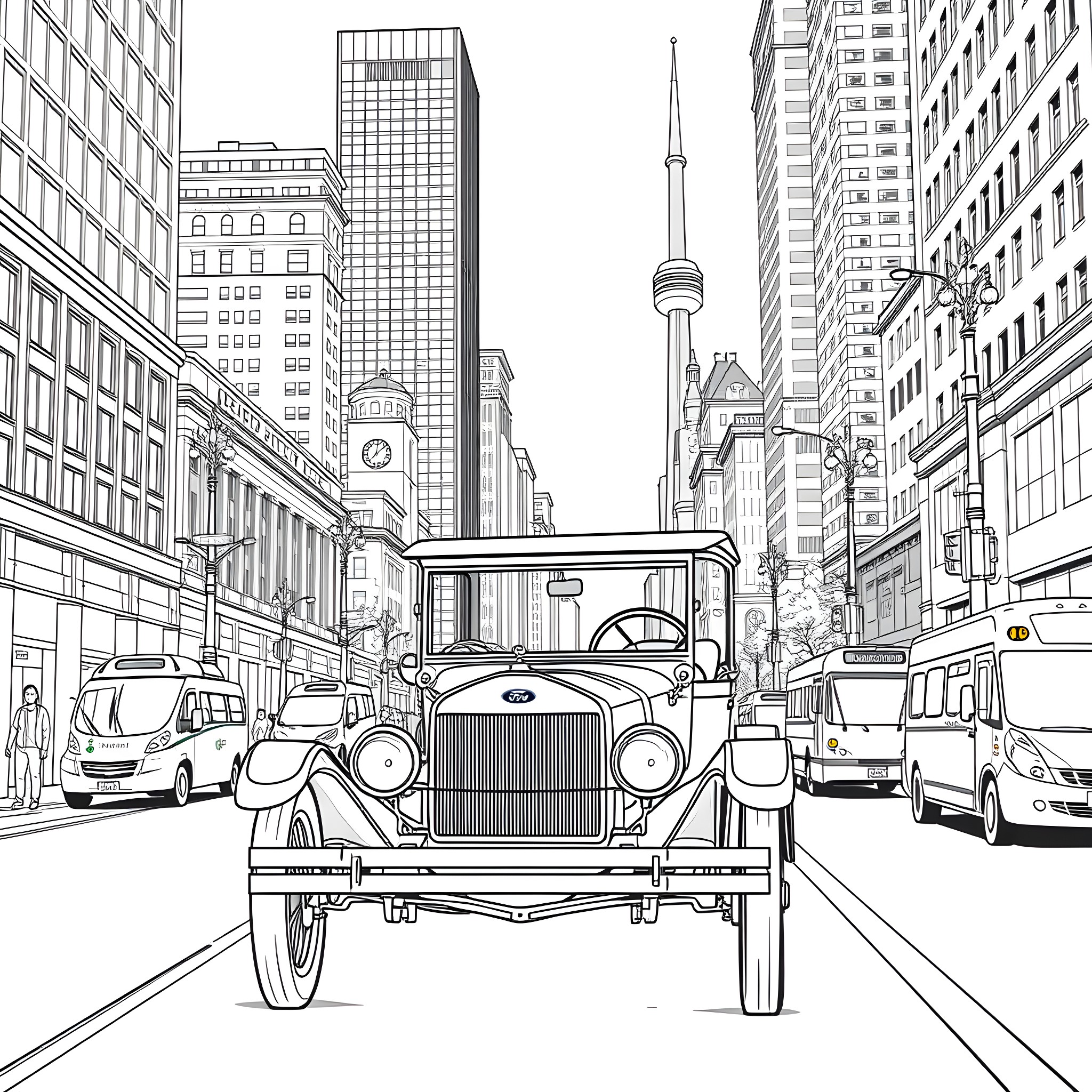 1 Best Model T Ford Coloring Pages (Free Printable PDFs)