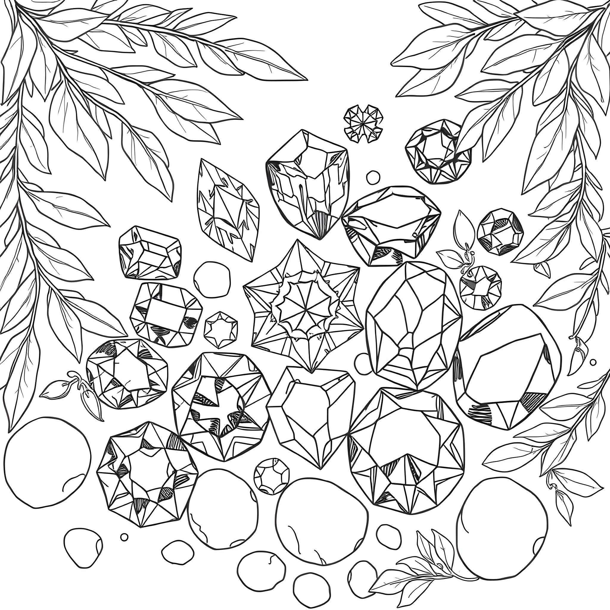 Best Gemstone Coloring Pages (Free Printable PDF)