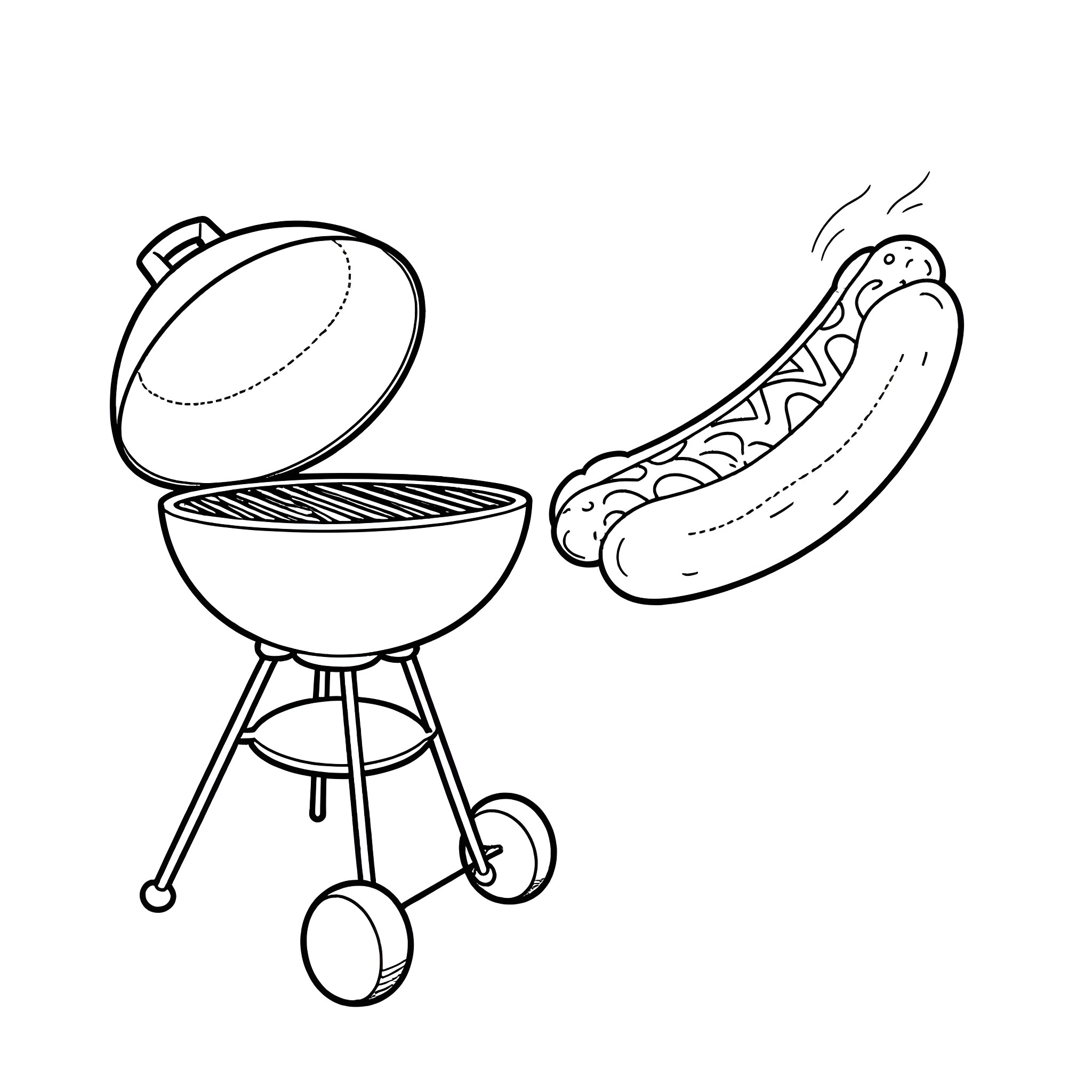 6 Best Grill Coloring Pages (Free Printable PDFs)