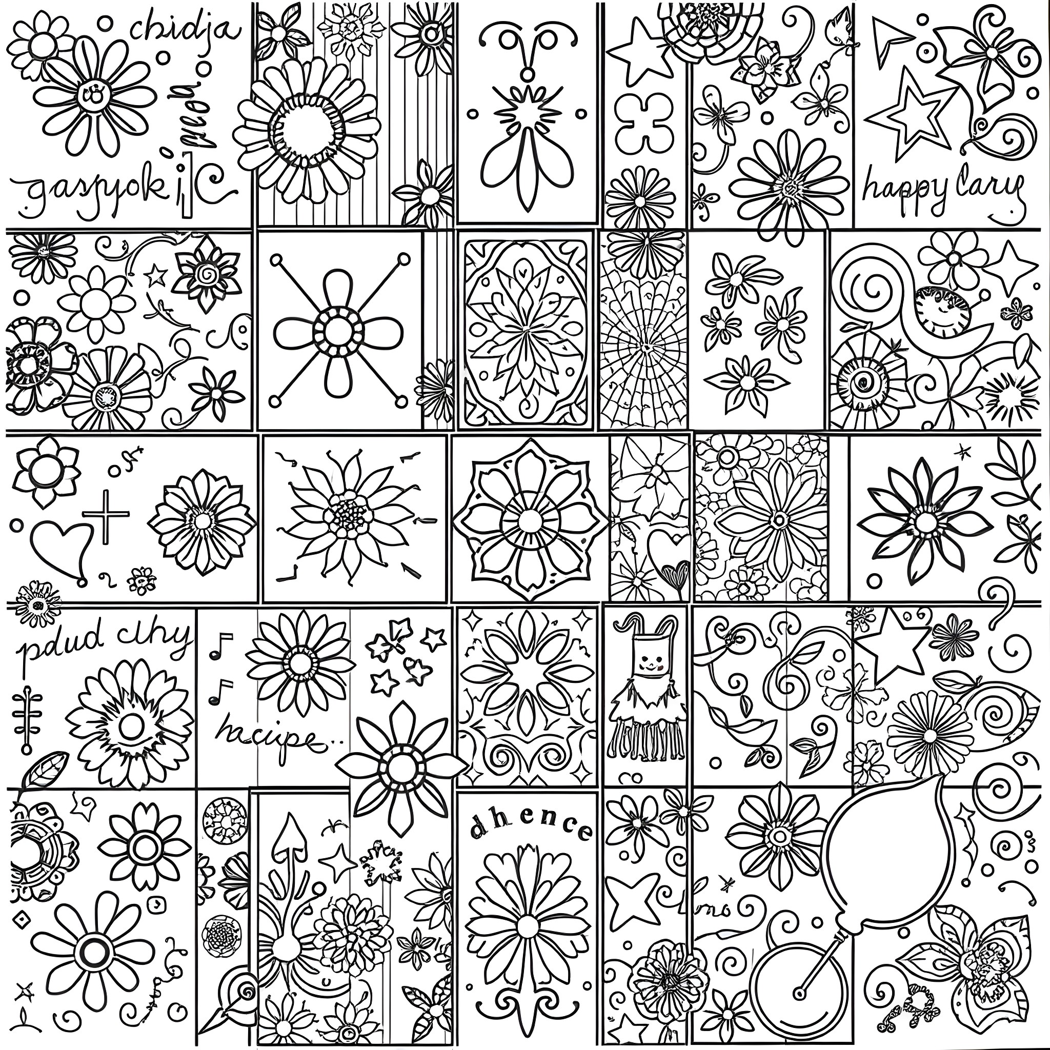 120 Best Patchwork Coloring Pages (Free Printable PDFs)