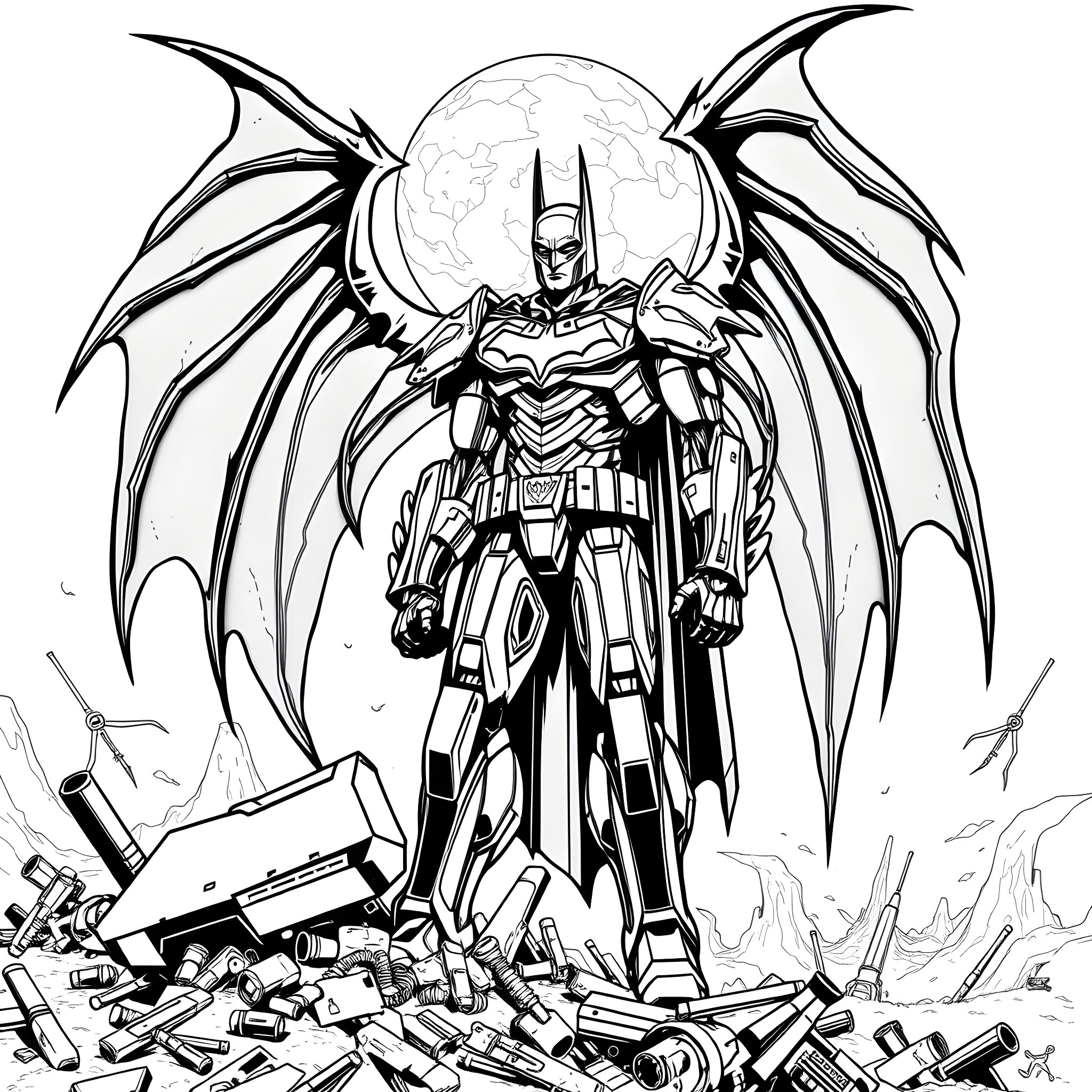 21 Best Mecha Batman Coloring Pages (Free Printable PDFs)