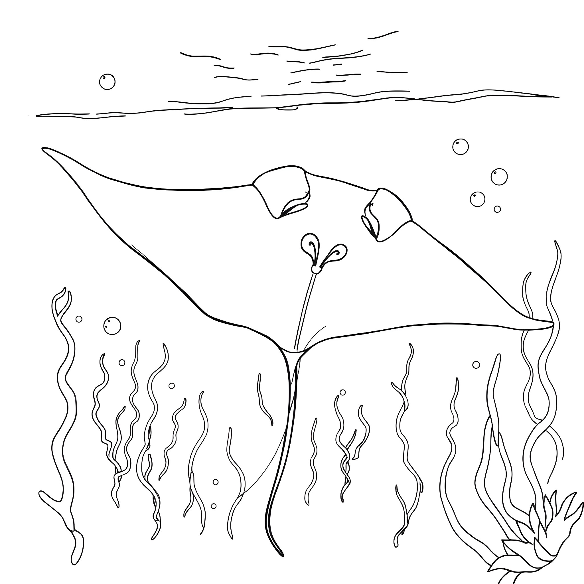 Best Manta Ray Coloring Pages (Free Printable PDF)