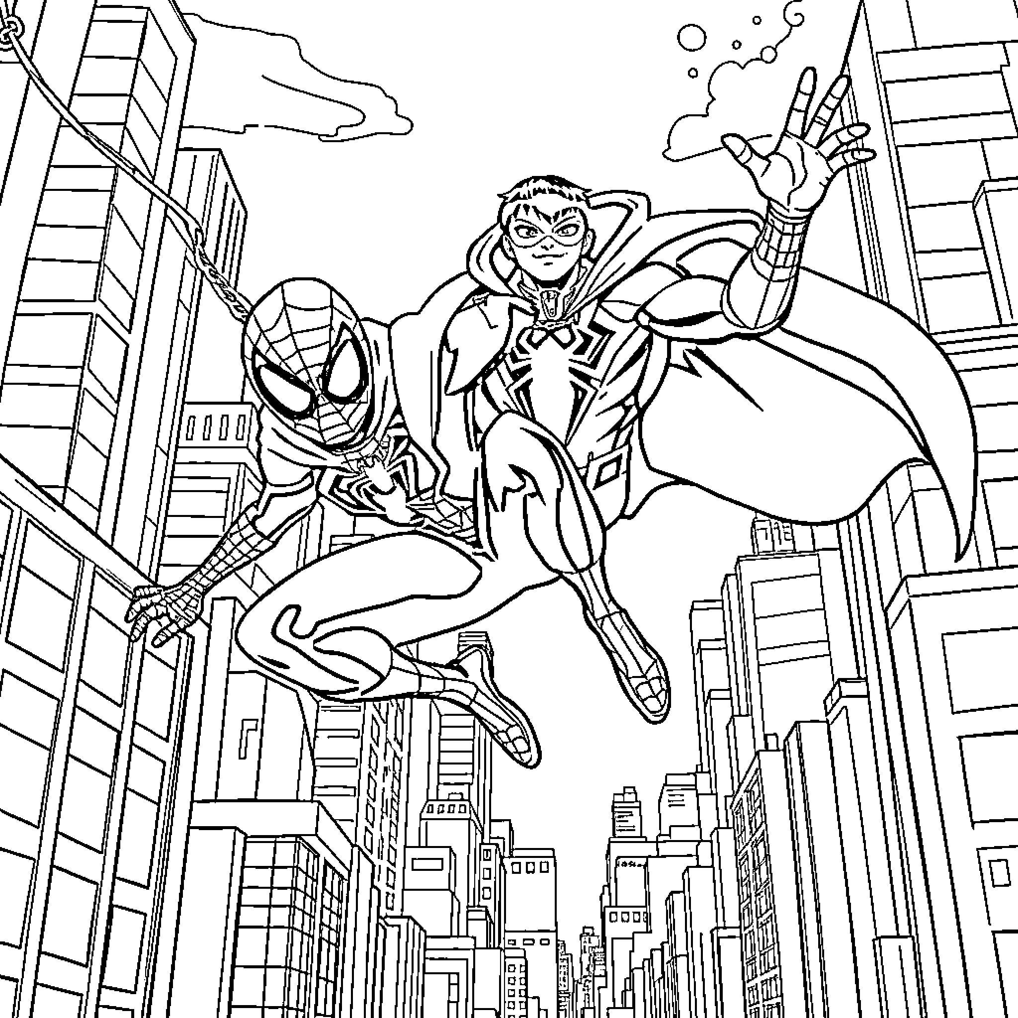 Best Spidey Ghost Coloring Pages (Free Printable PDF)