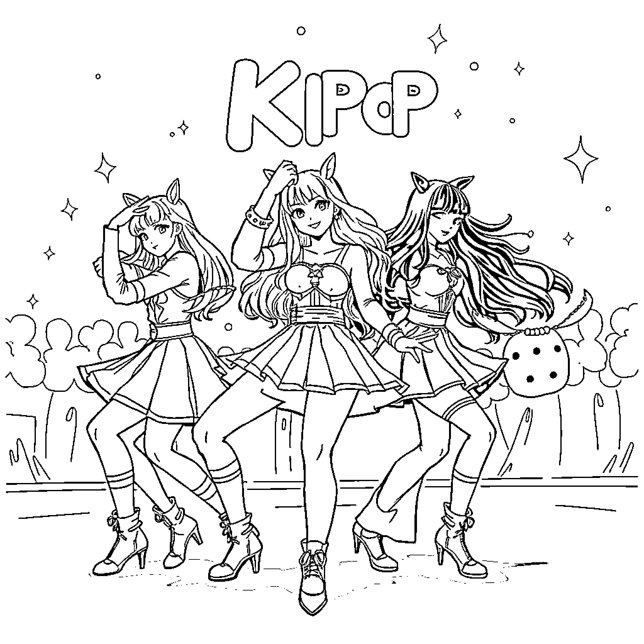 Best Kpop Warrior Coloring Pages (Free Printable PDF)