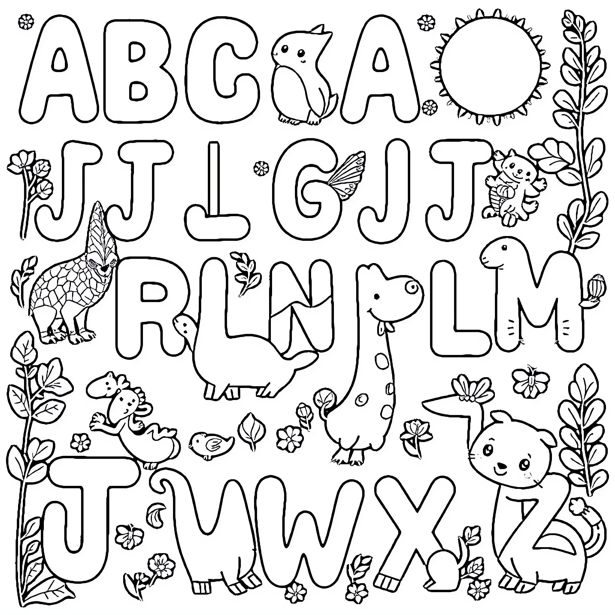 169 Best Alphabet Coloring Pages (Free Printable PDFs)