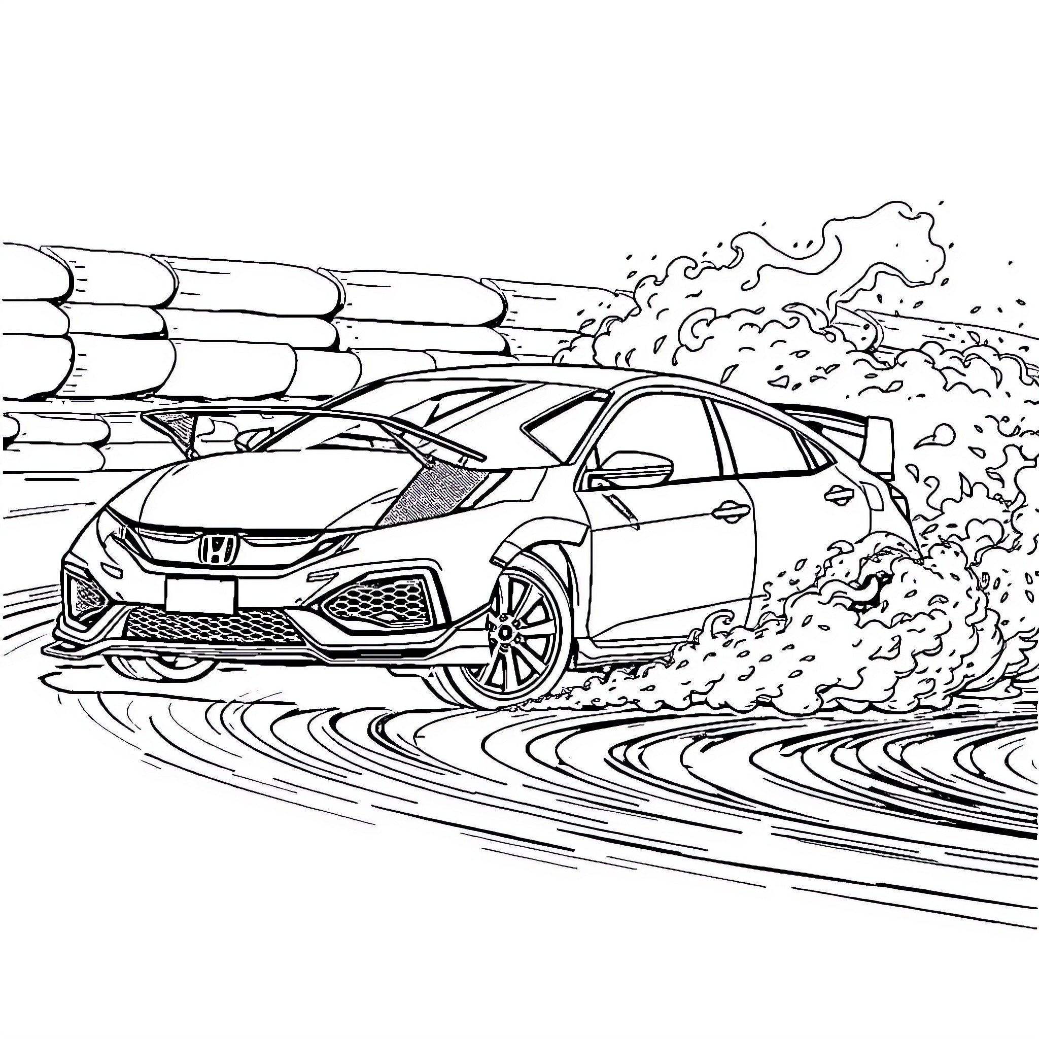 Best Honda Civic Coloring Pages (Free Printable PDF)