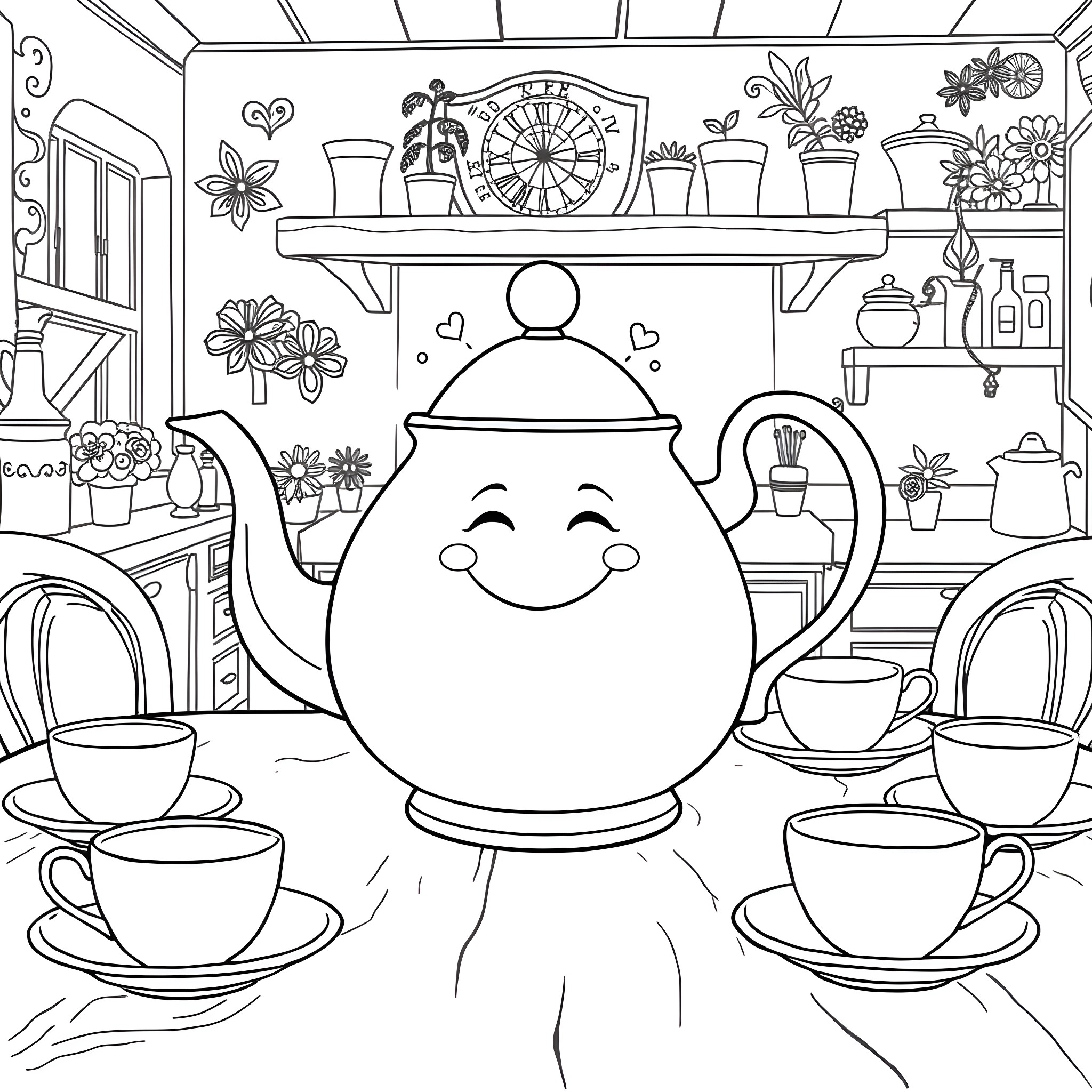 12 Best Mrs Potts Coloring Pages (Free Printable PDFs)