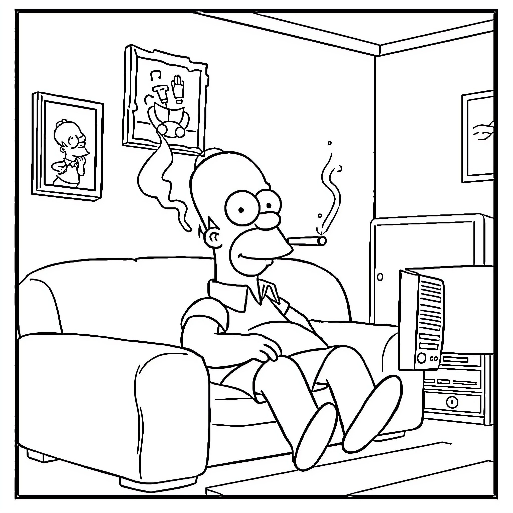 Best Homer Simpson Coloring Pages (Free Printable PDF)
