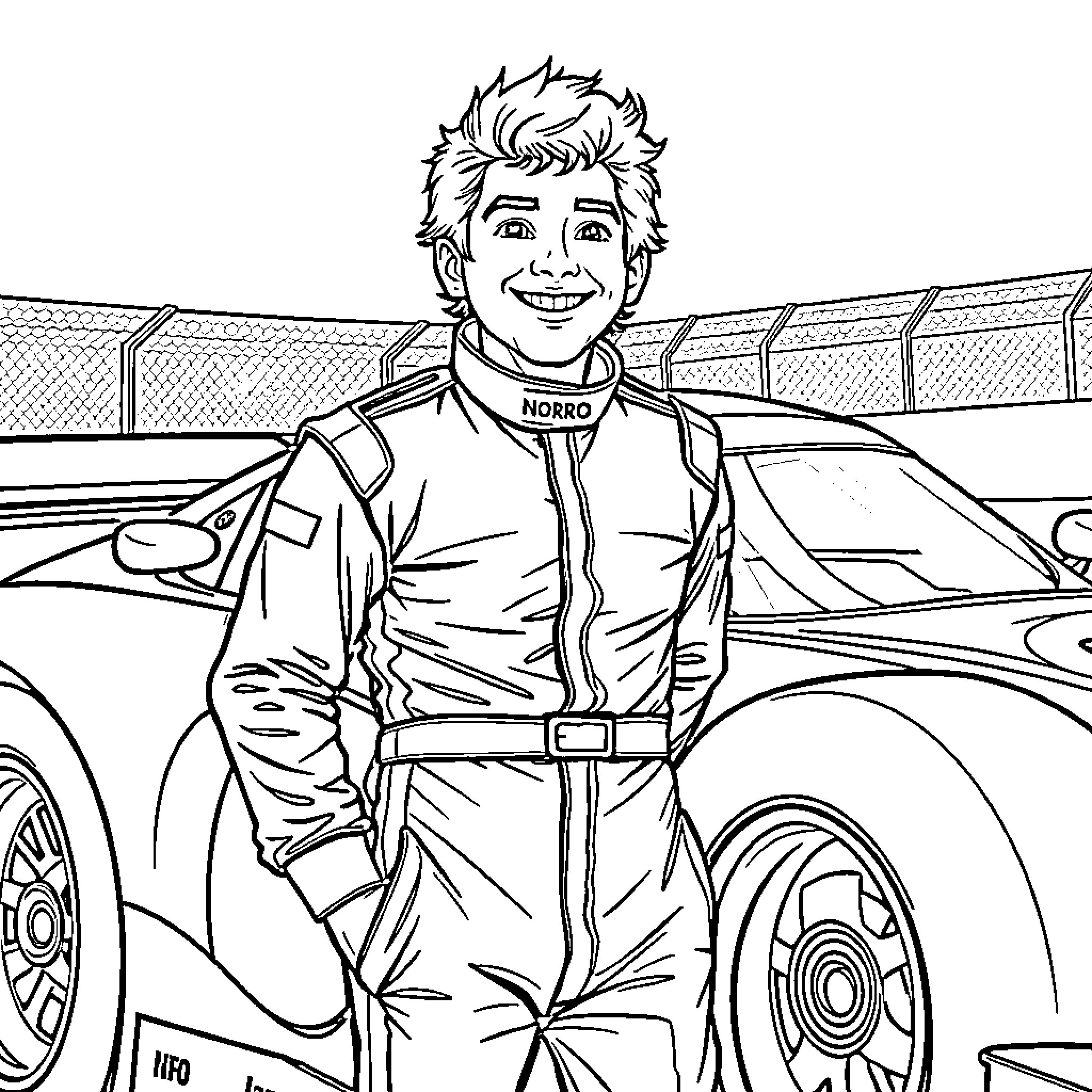 Best Lando Norris Coloring Pages (Free Printable PDF)