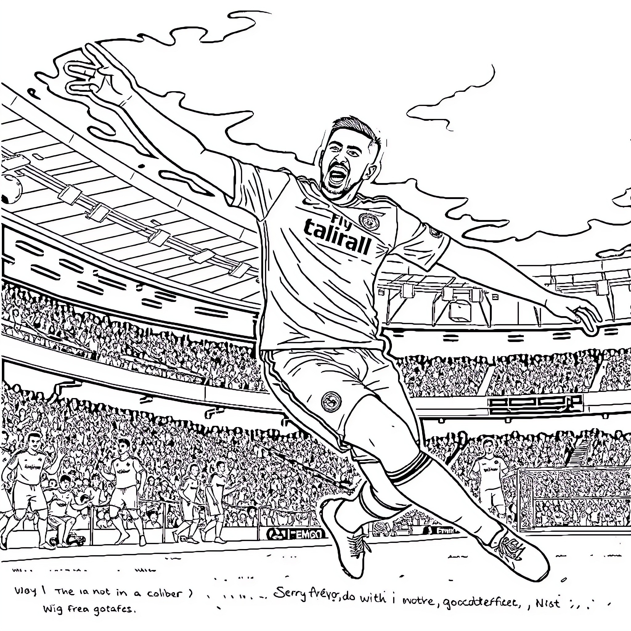 Best Sergio Aguero Coloring Pages (Free Printable PDF)