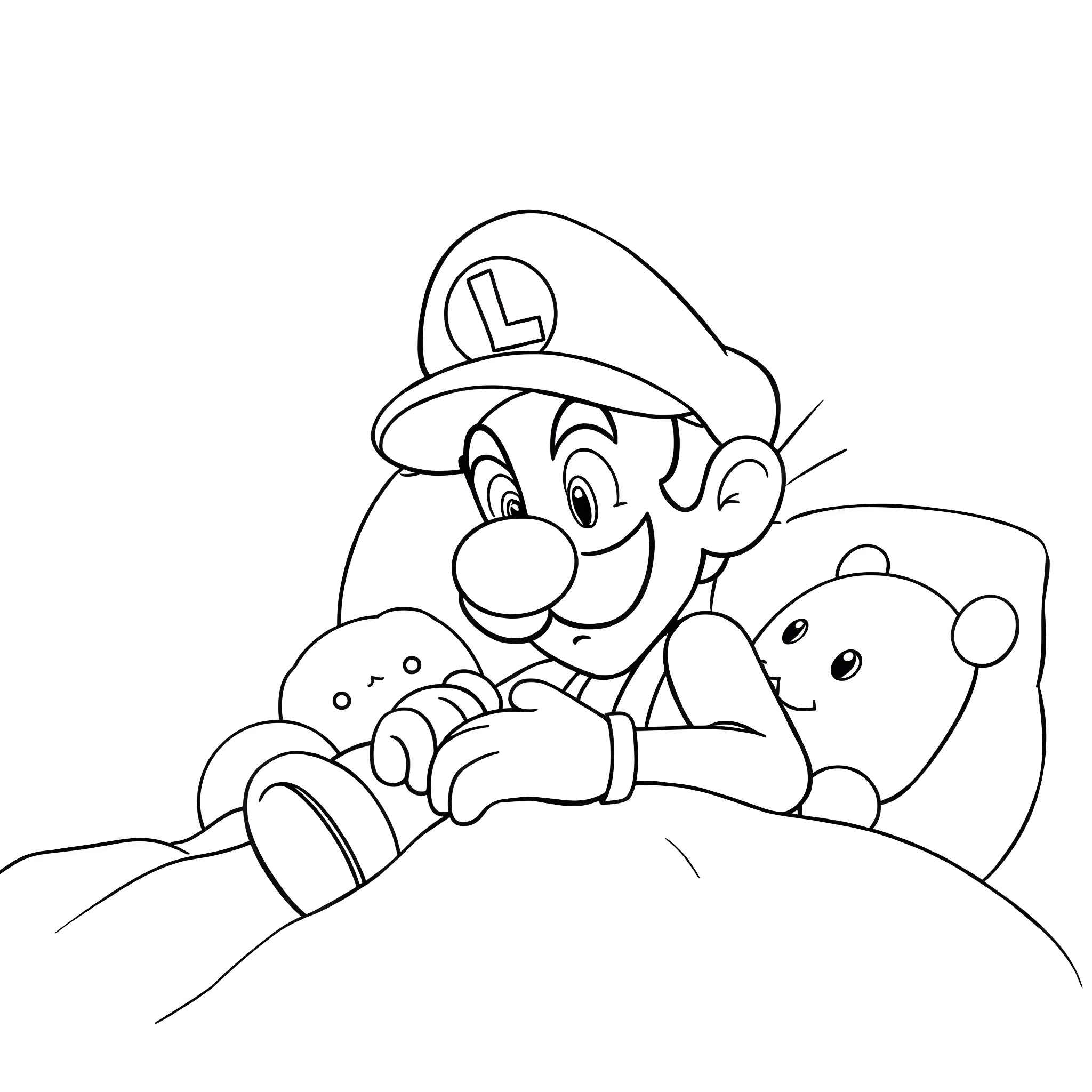 2 Best Luigi Coloring Pages (Free Printable PDFs)