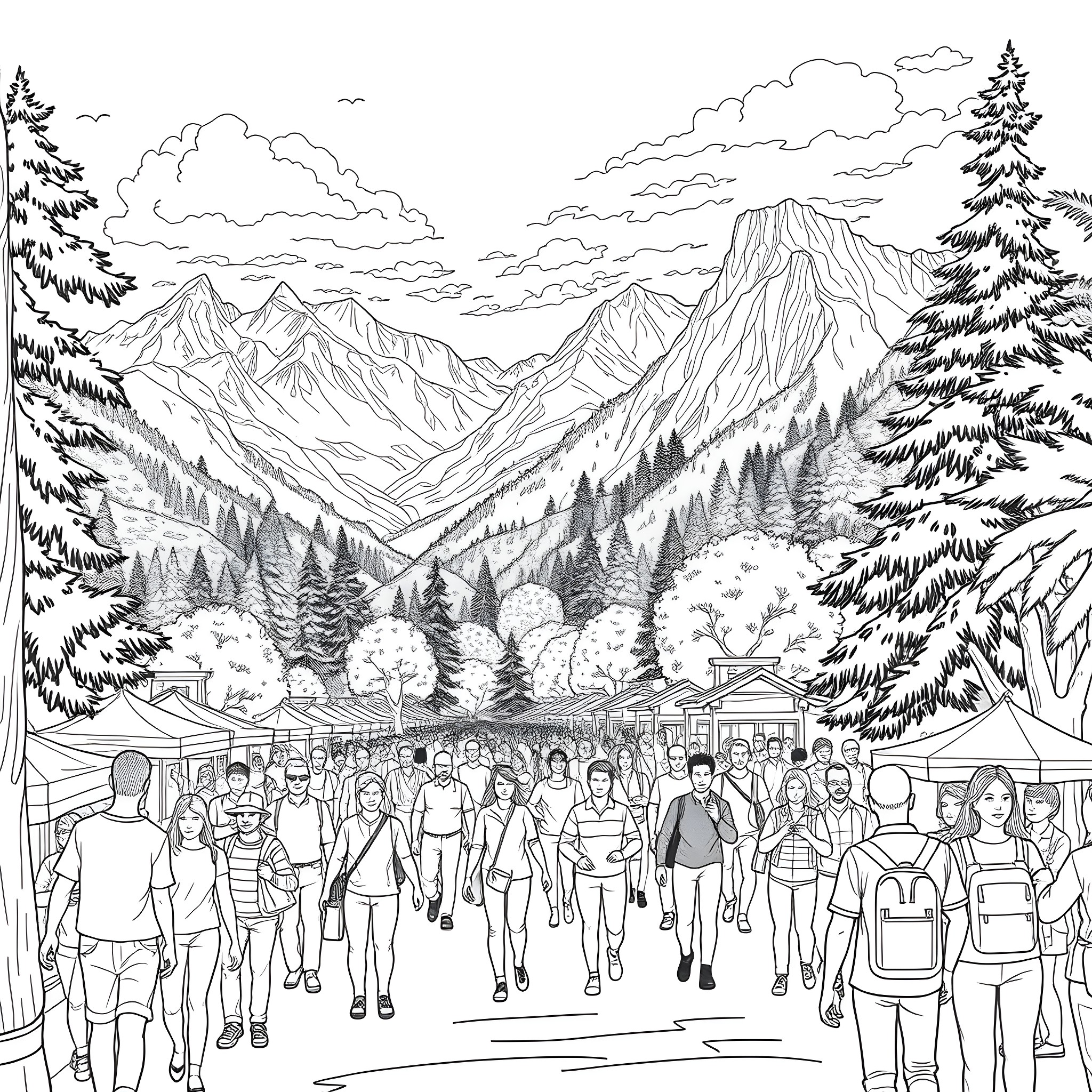 Best Scene Coloring Pages (Free Printable PDF)