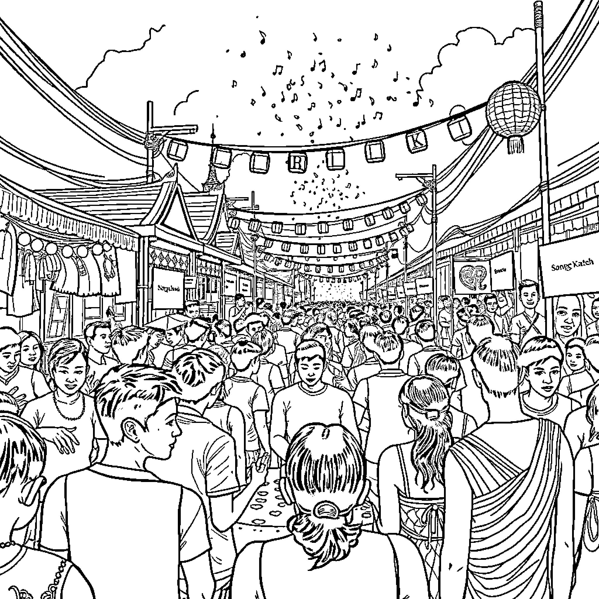 Best Songkran Coloring Pages (Free Printable PDF)