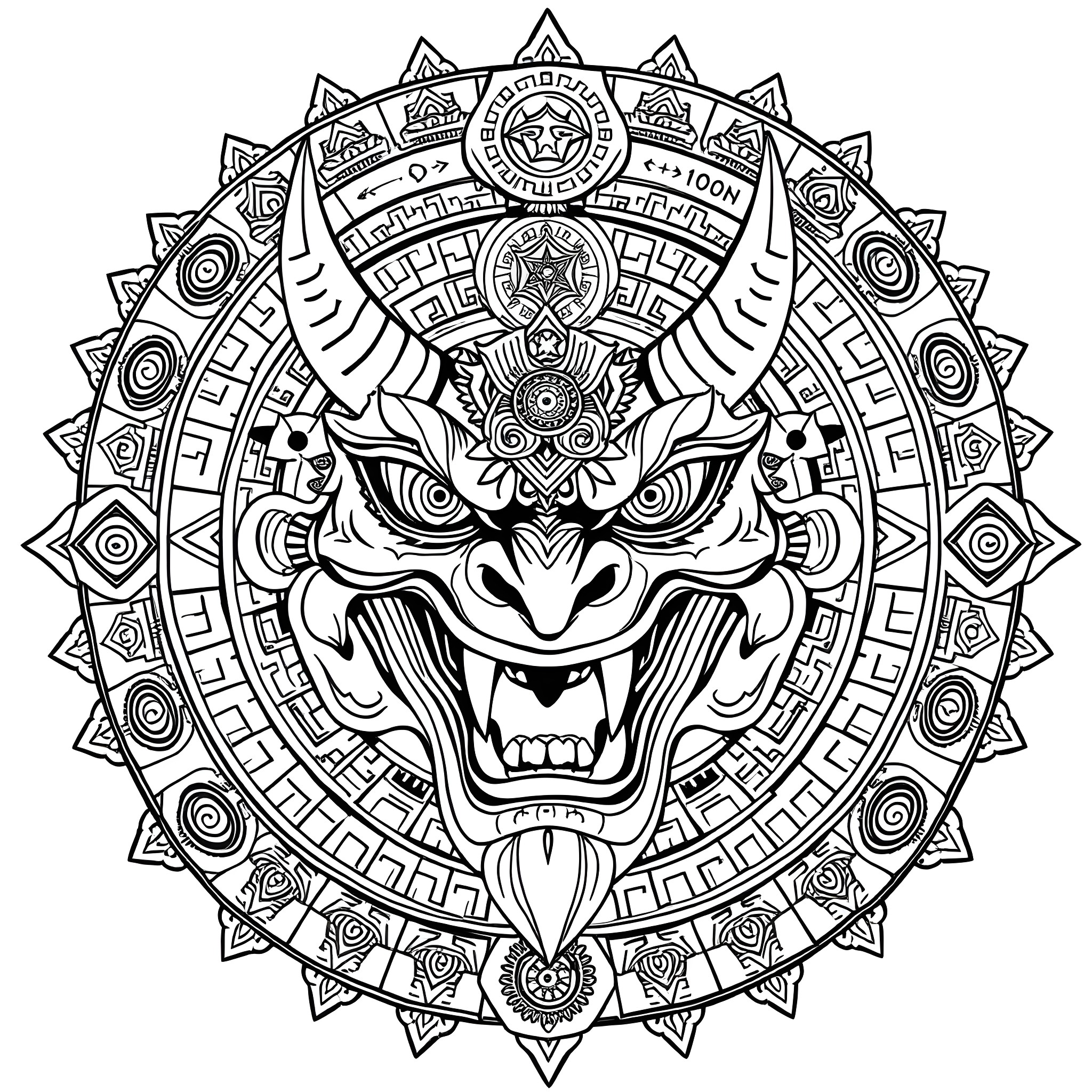 3 Best Mayan Calendar Coloring Pages (Free Printable PDFs)