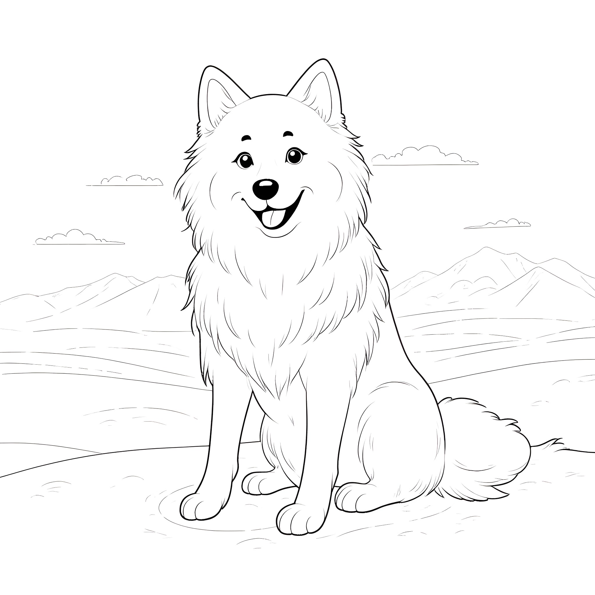 Best Samoyed Coloring Pages (Free Printable PDF)