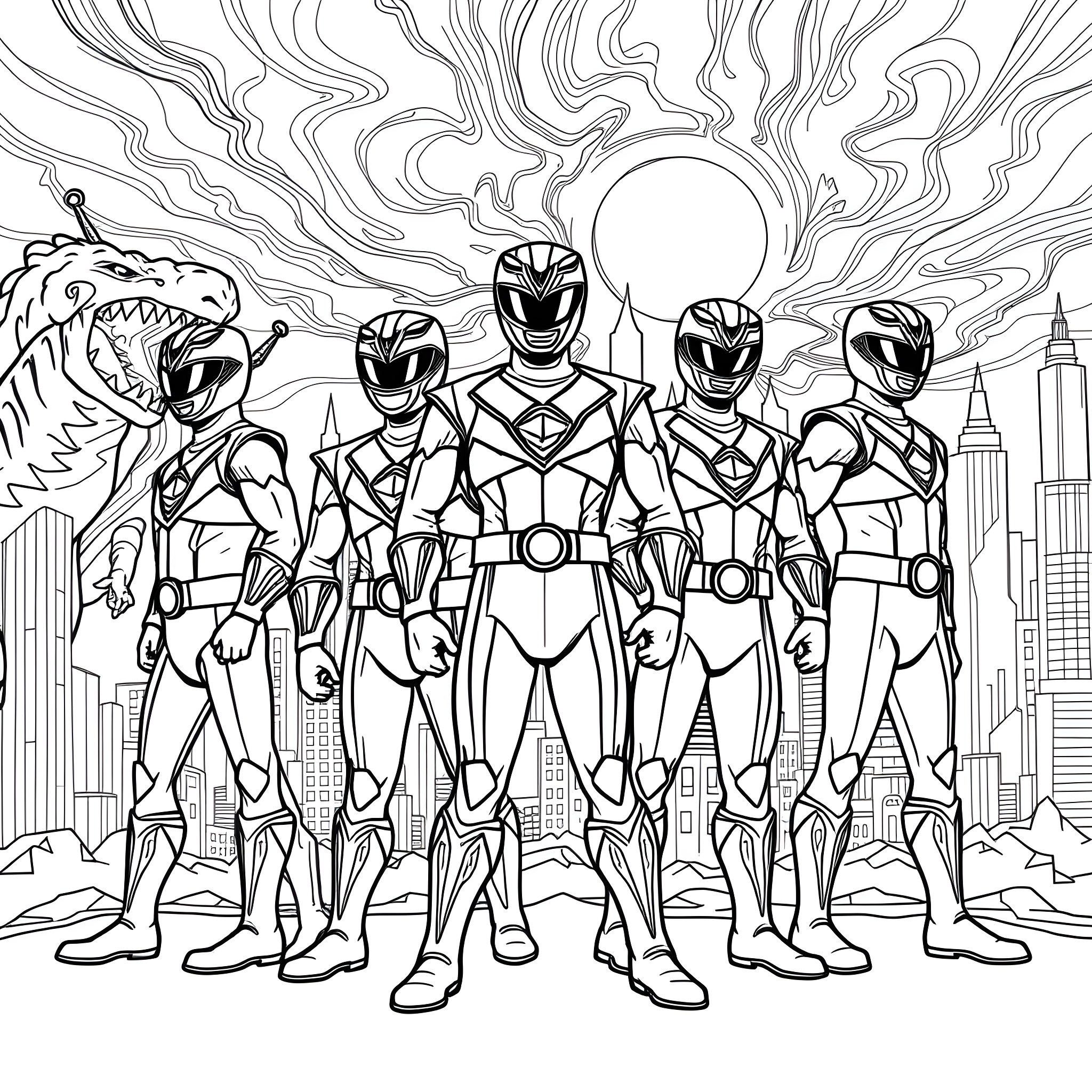 Best Power Ranger Coloring Pages (Free Printable PDF)