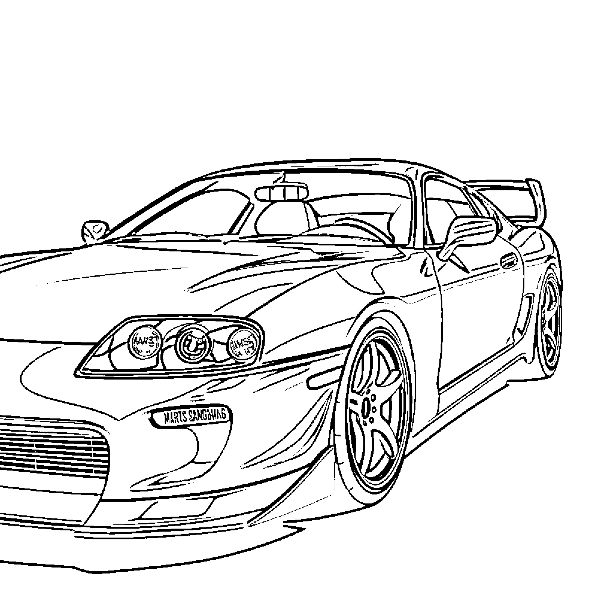 Best Toyota Supra Coloring Pages (Free Printable PDF)