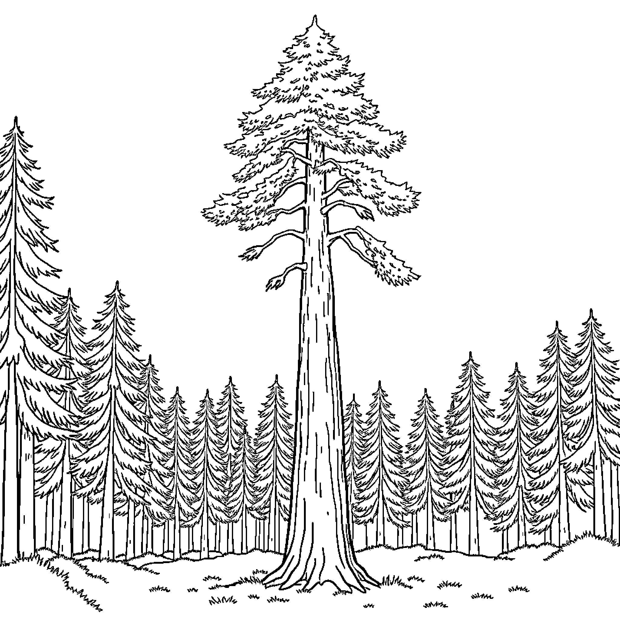 Best Fir Tree Coloring Pages (Free Printable PDF)