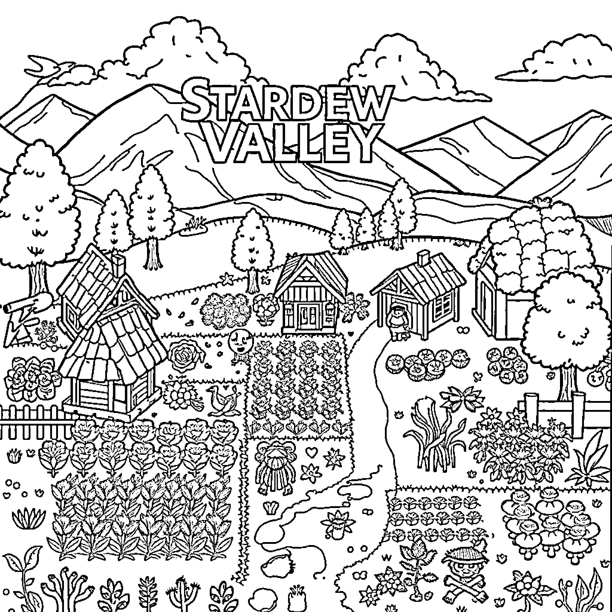 Best Stardew Valley Coloring Pages (Free Printable PDF)