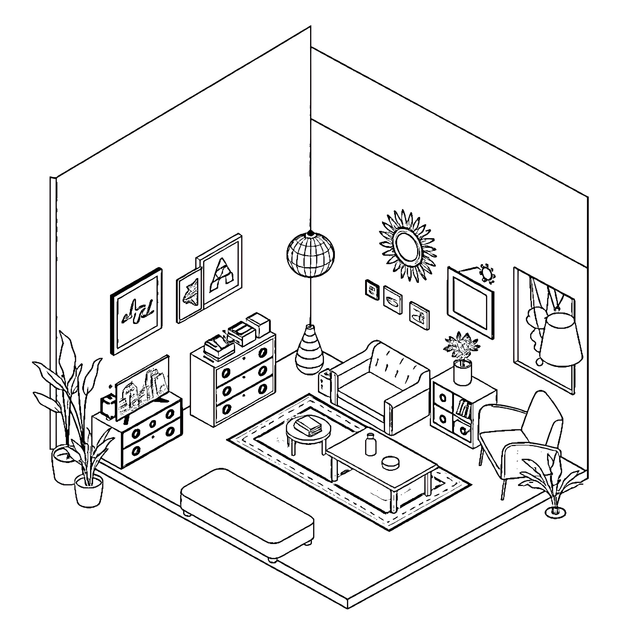 Best Room Coloring Pages (Free Printable PDF)