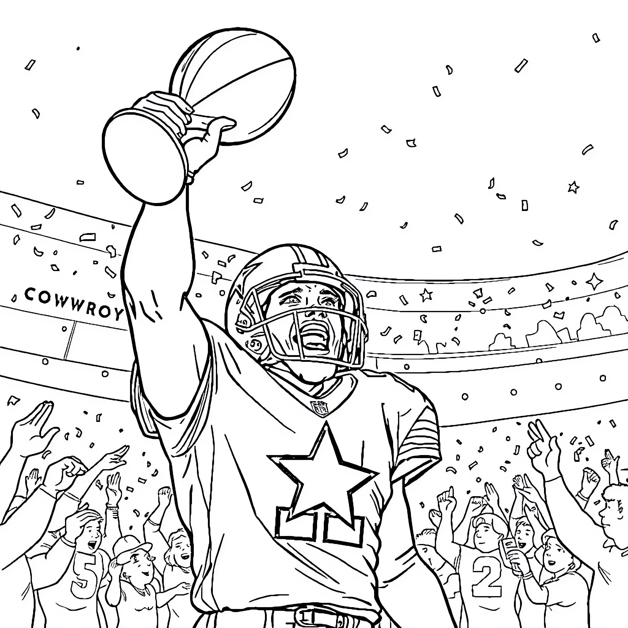 Best Dallas Cowboys Coloring Pages (Free Printable PDF)