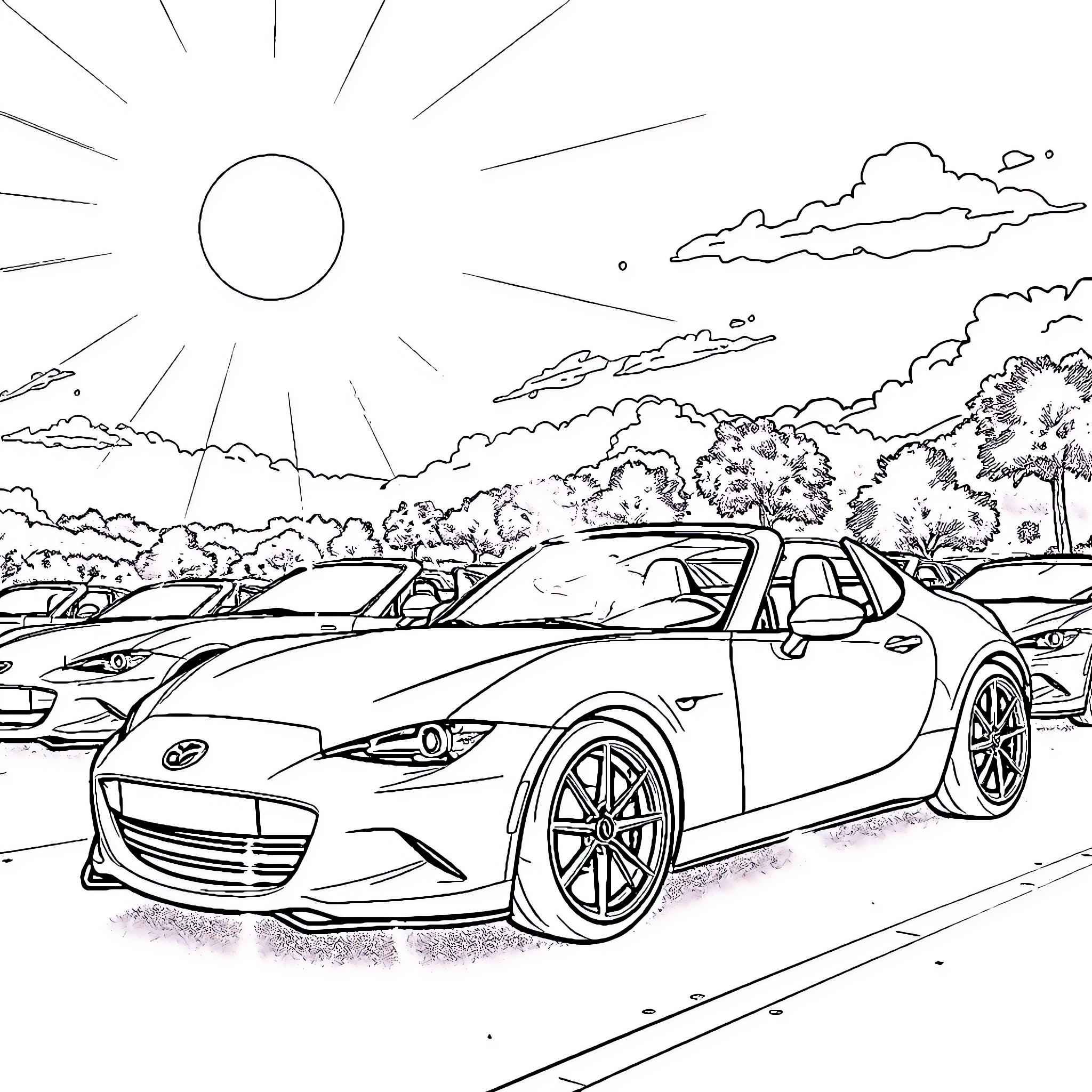 Best Mazda Coloring Pages (Free Printable PDF)