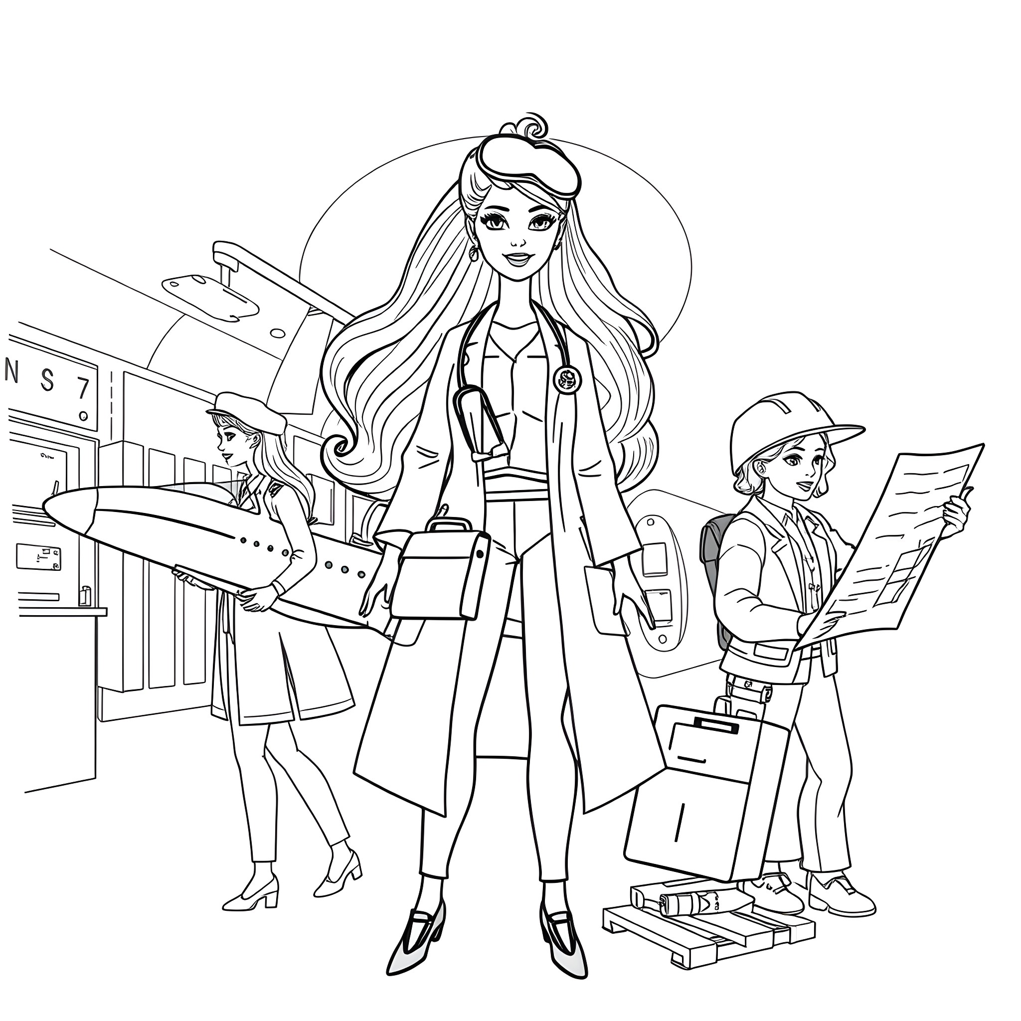 225 Best Barbie Coloring Pages (Free Printable PDFs)