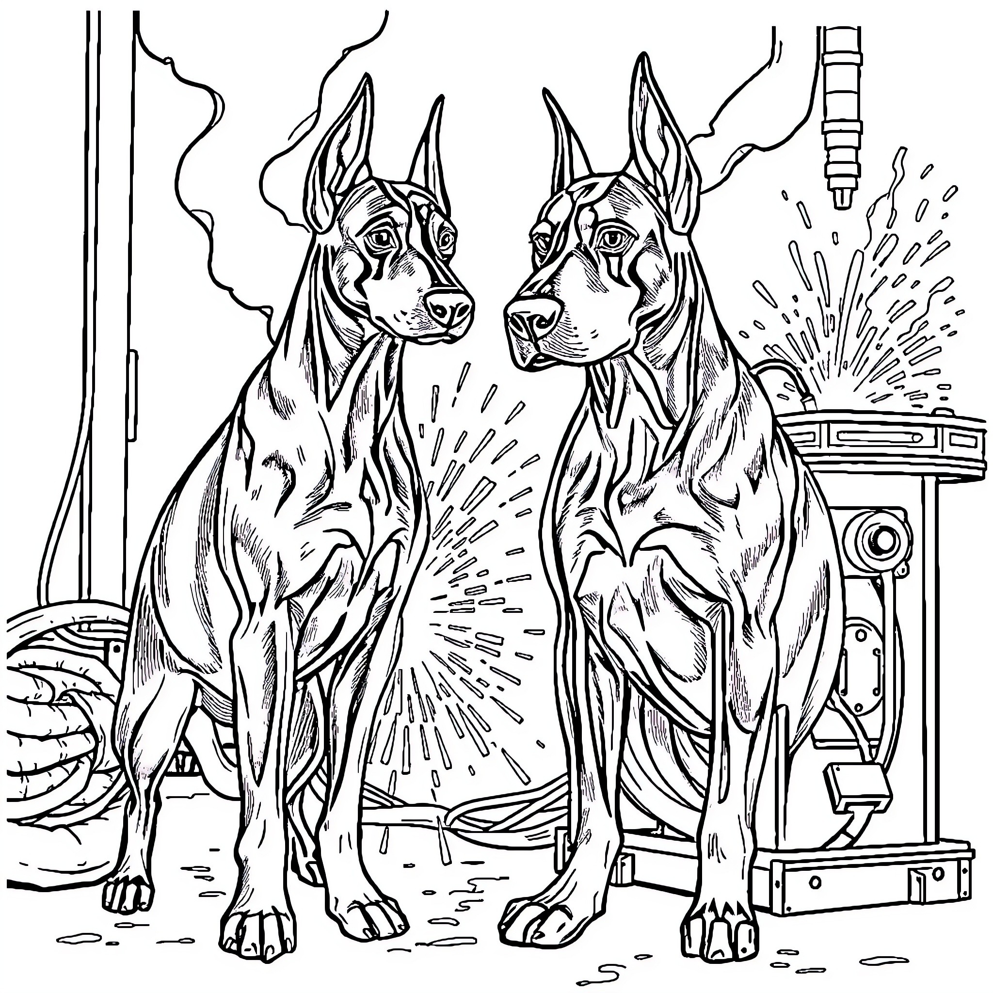 Best Doberman Coloring Pages (Free Printable PDF)