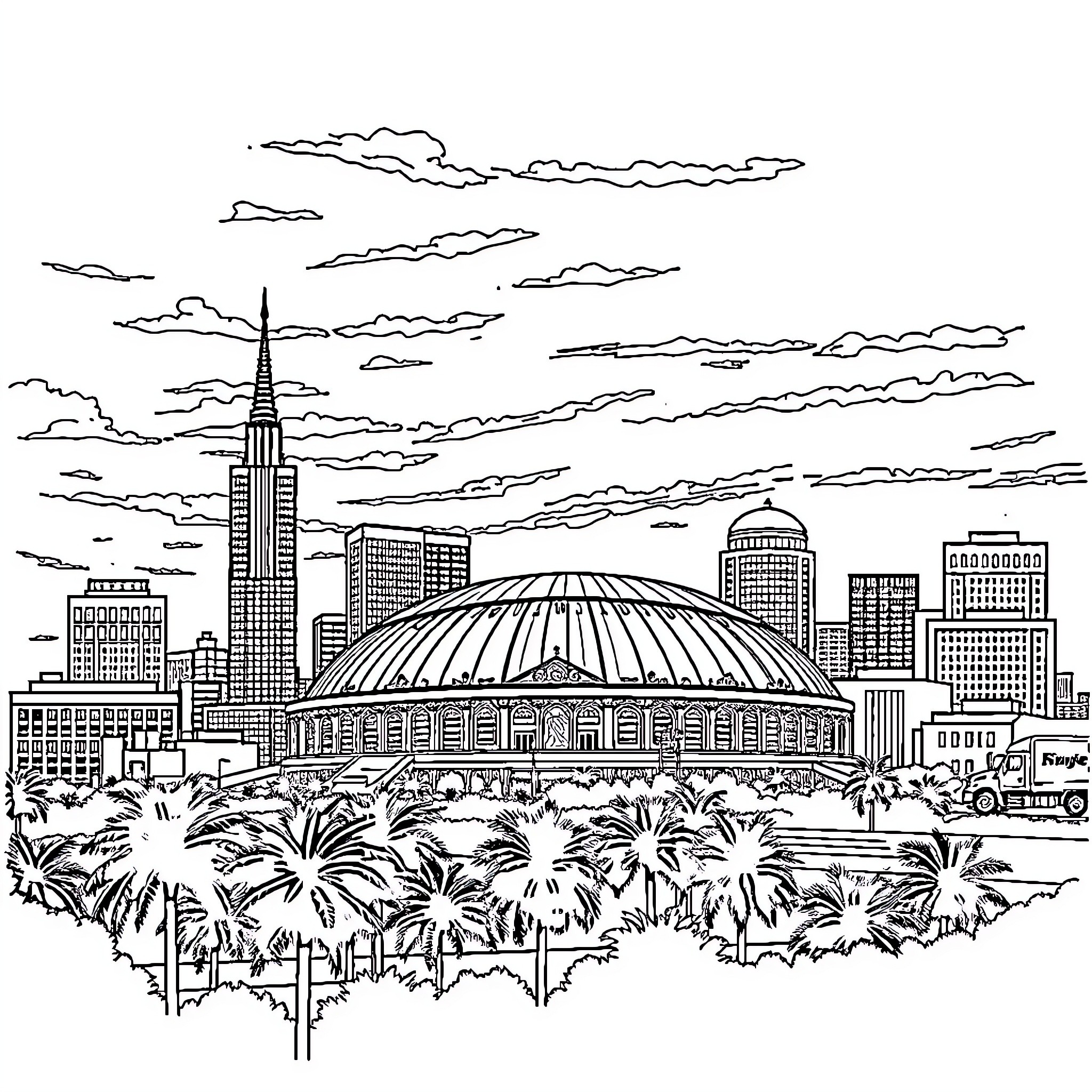 Best Skyline Coloring Pages (Free Printable PDF)