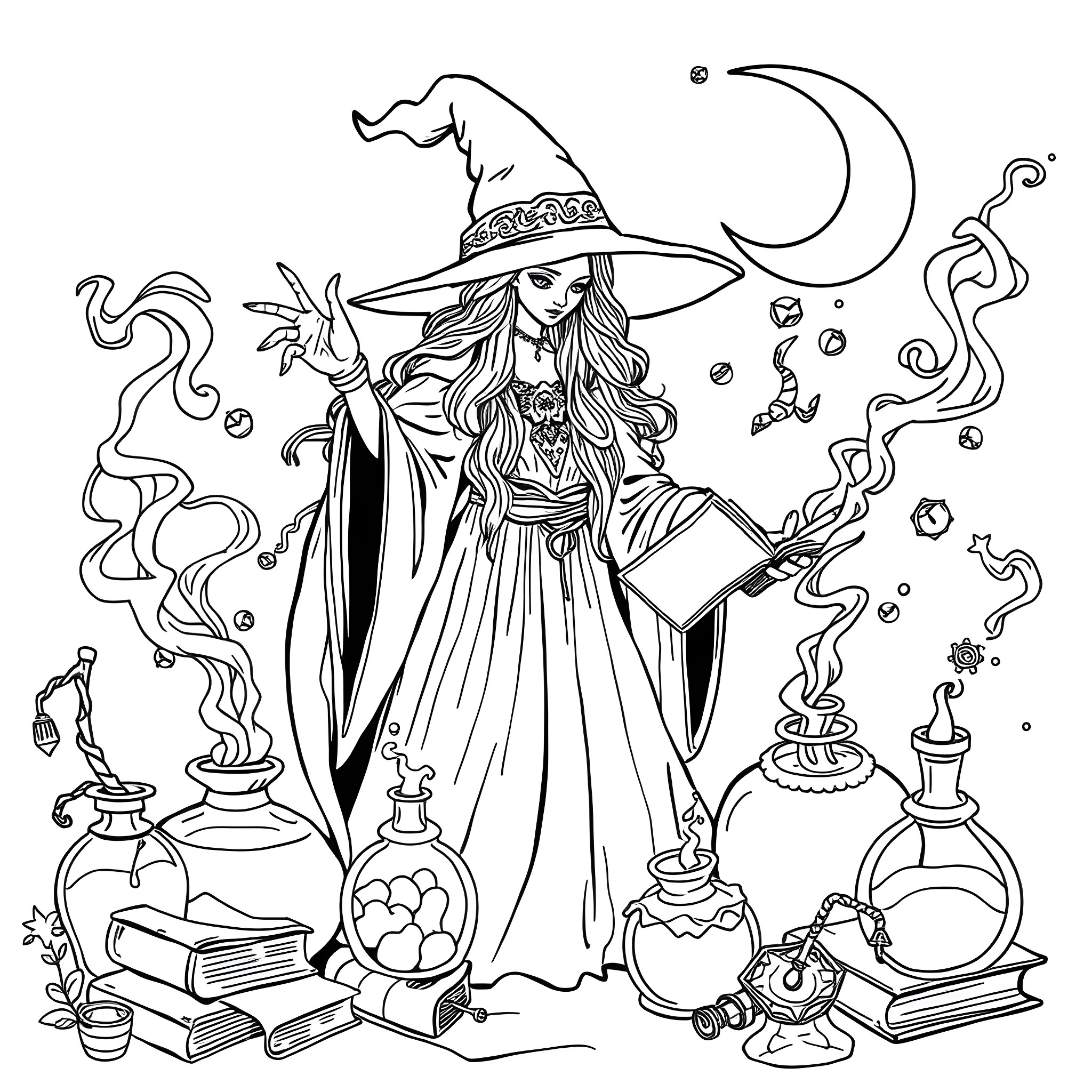78 Best Witch Coloring Pages (Free Printable PDFs)