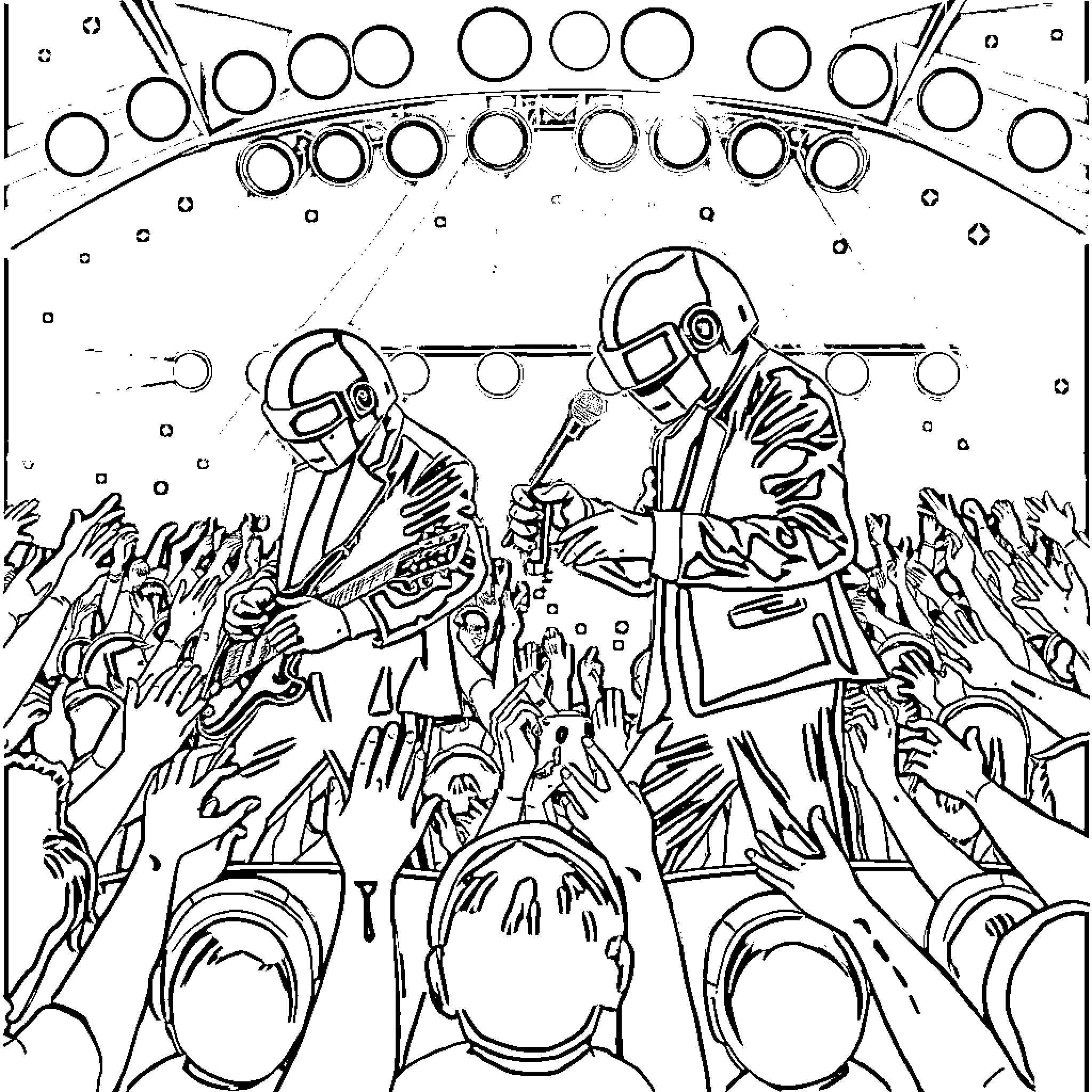 Best Daft Punk Coloring Pages (Free Printable PDF)