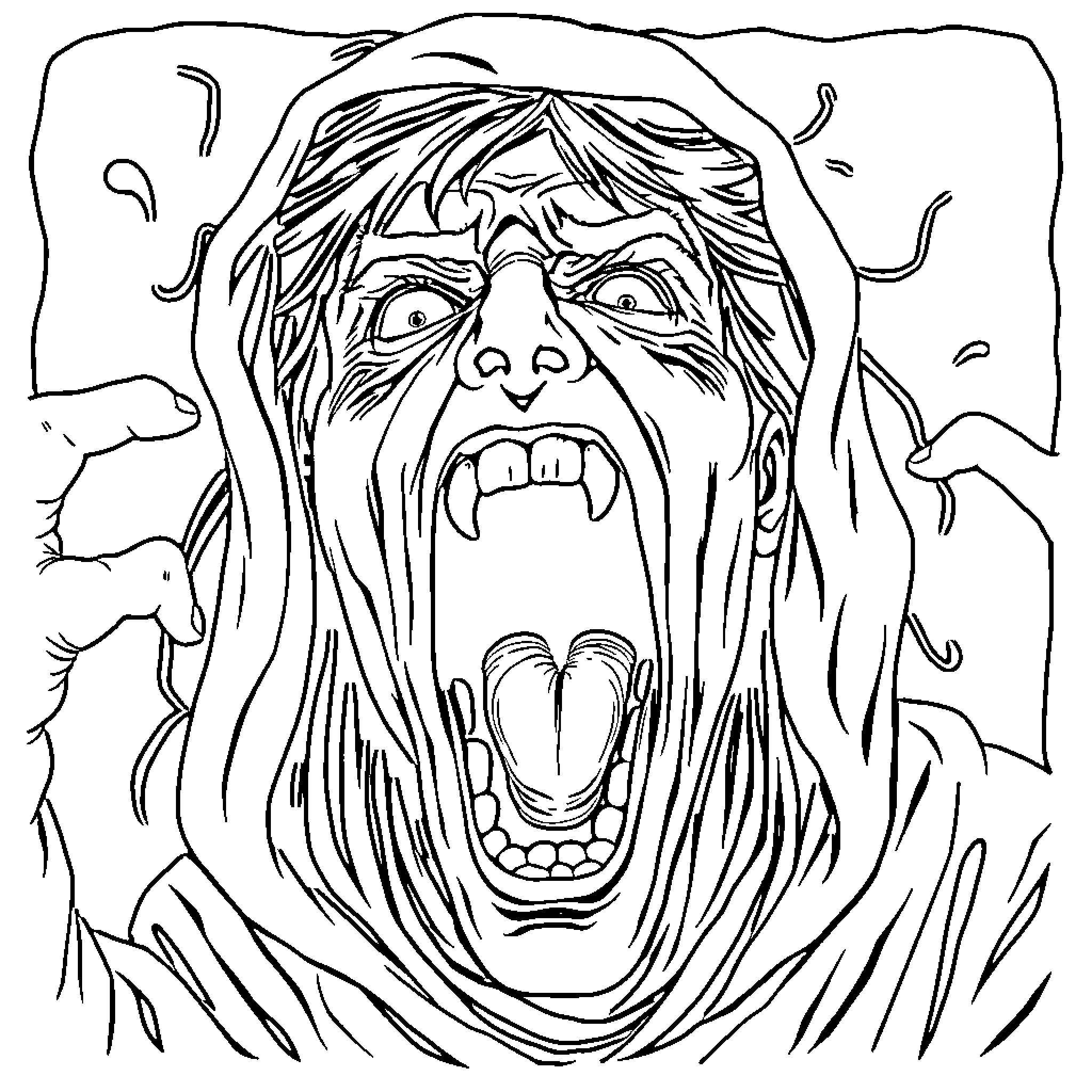 Best Scream Coloring Pages (Free Printable PDF)