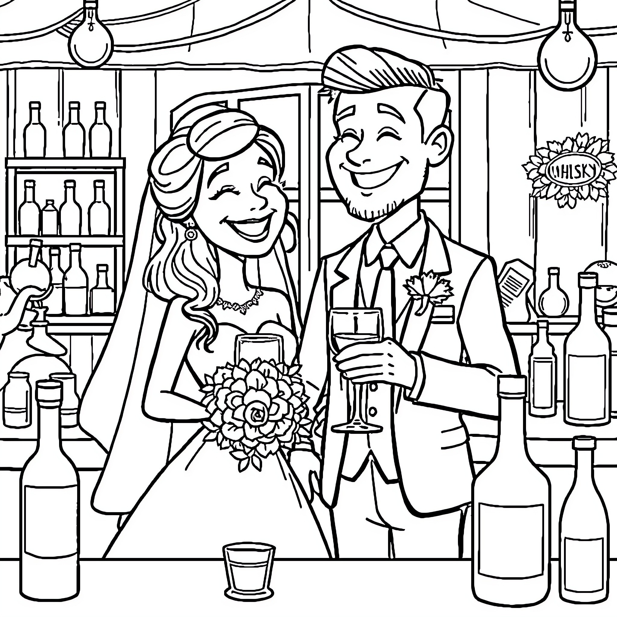 Best Bride and Groom Coloring Pages (Free Printable PDF)