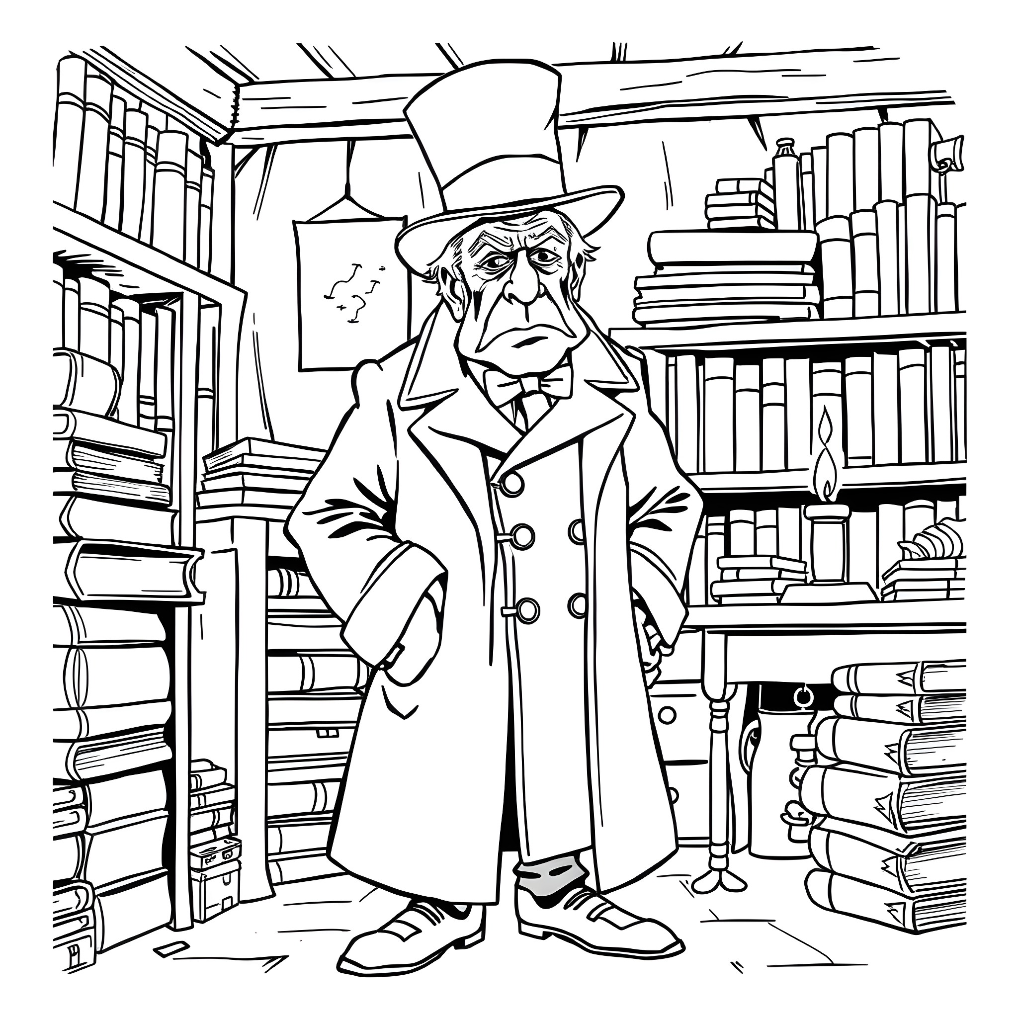 1 Best Ebenezer Scrooge Coloring Pages (Free Printable PDFs)