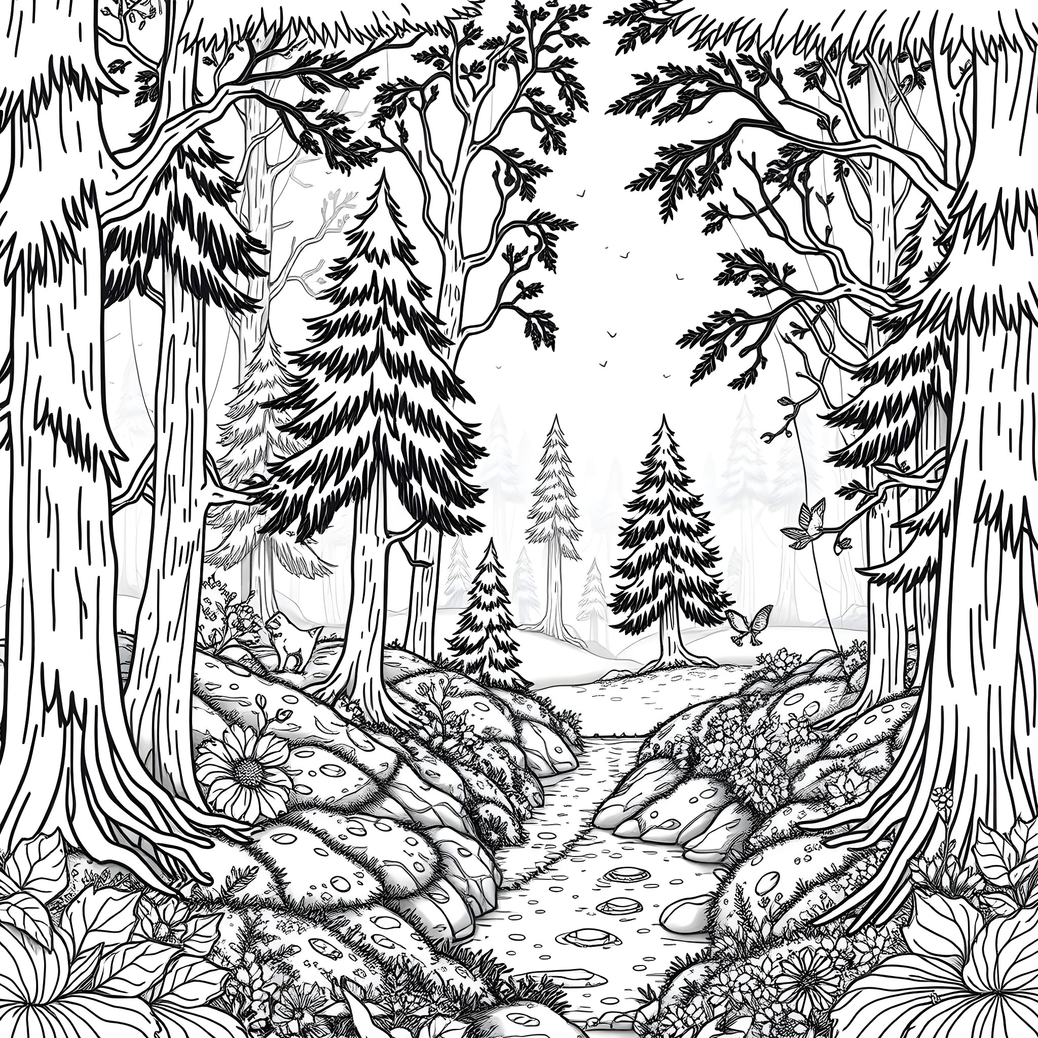 Best Nature Coloring Pages (Free Printable PDF)