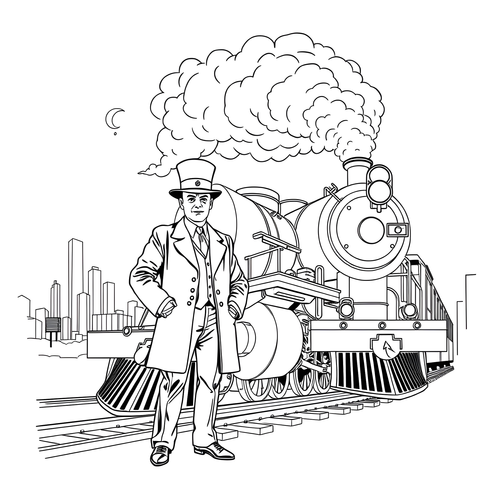 1 Best Conductor Coloring Pages (Free Printable PDFs)