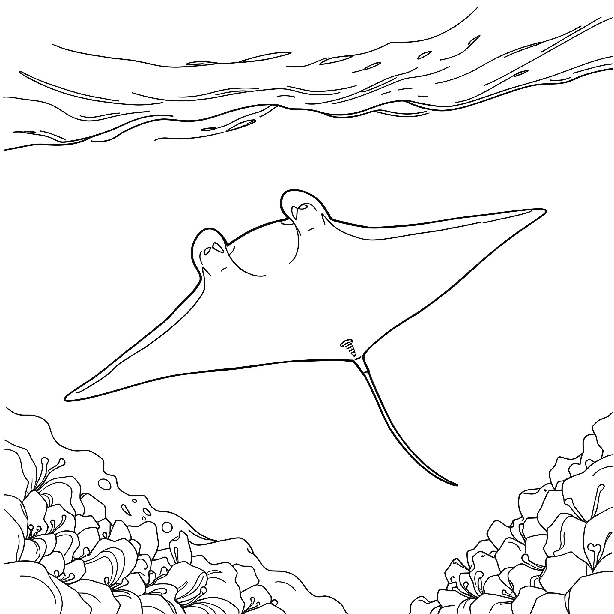 Best Manta Ray Coloring Pages (Free Printable PDF)
