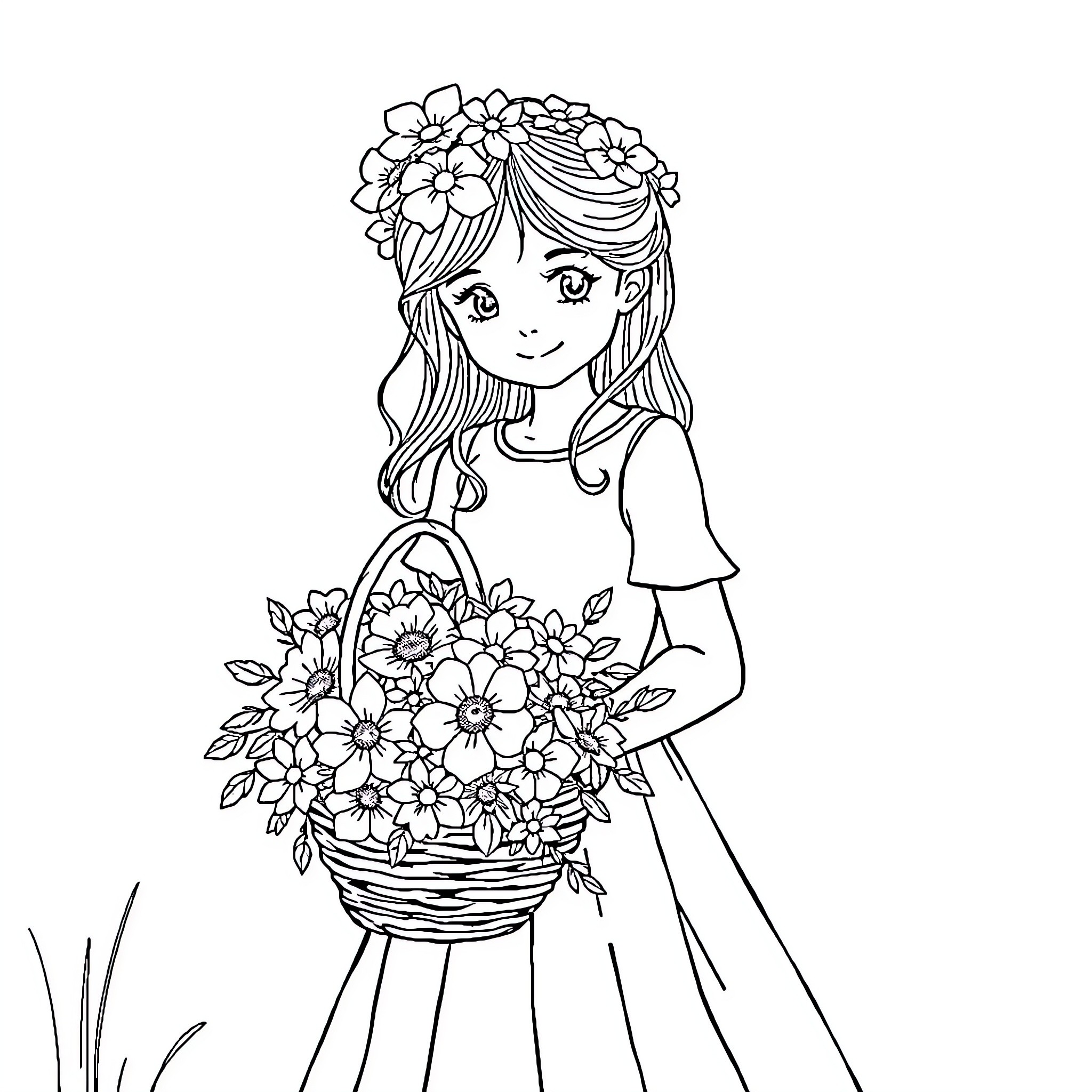 6 Best Flower Girl Coloring Pages (Free Printable PDFs)