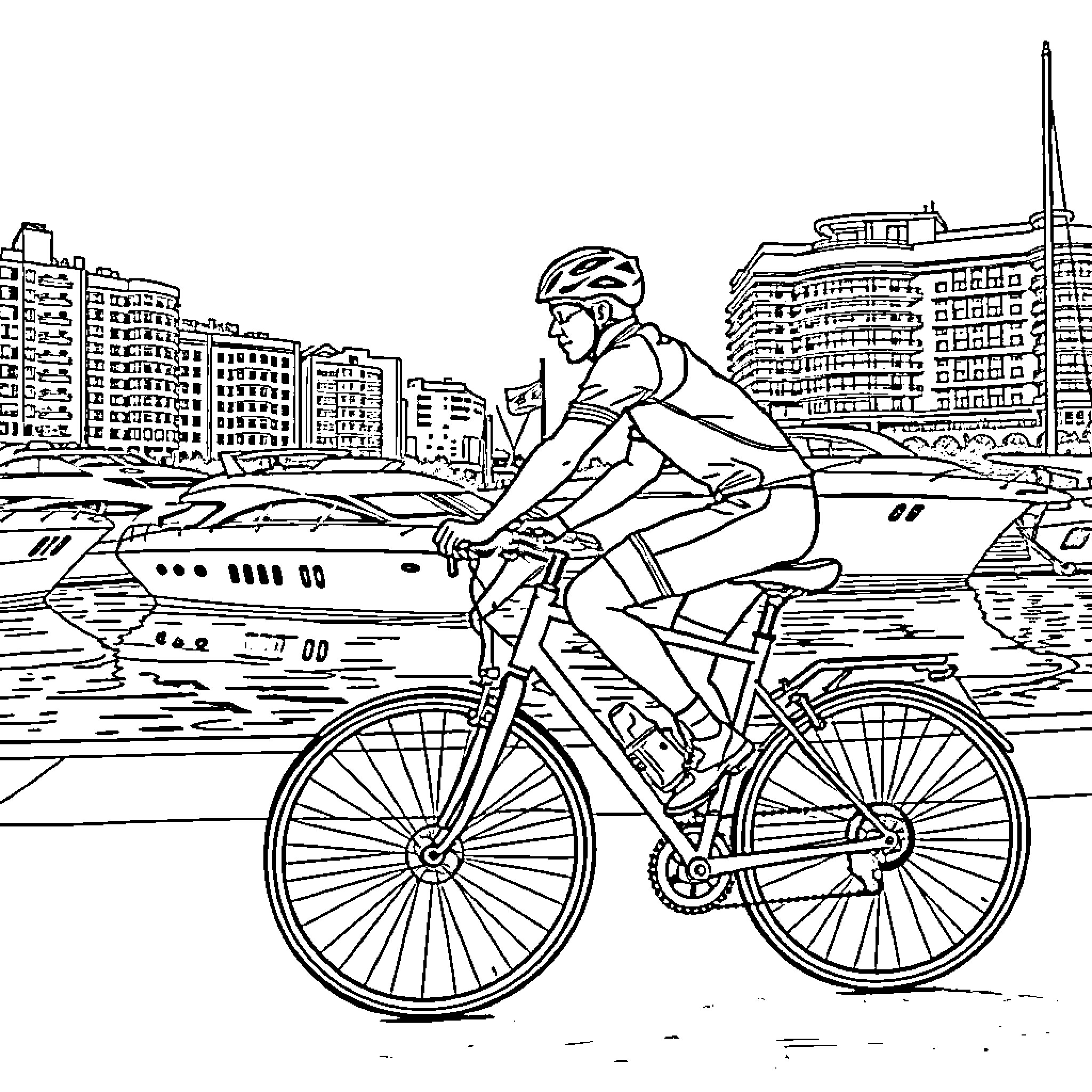 Best Cyclist Coloring Pages (Free Printable PDF)