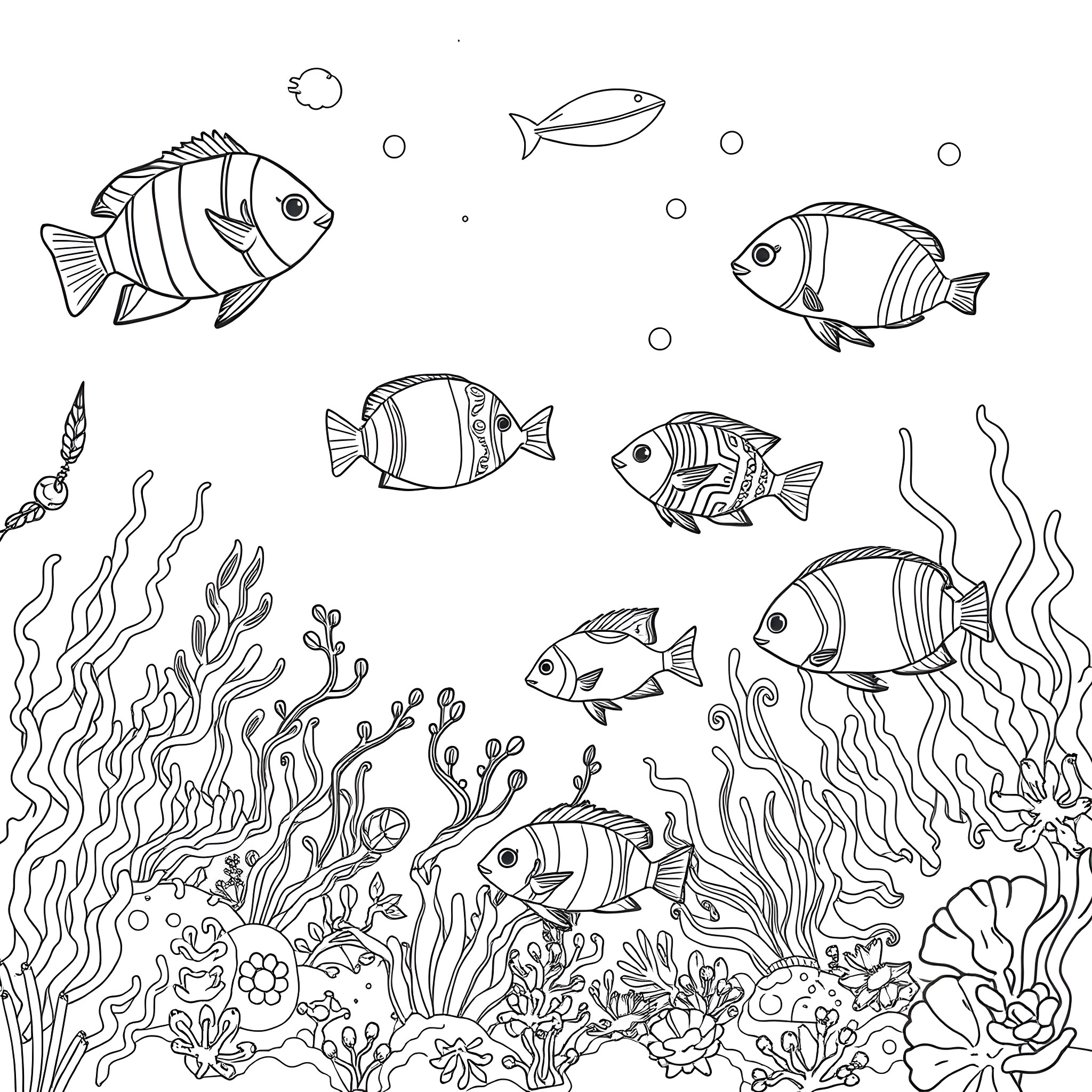 133 Best Fish Coloring Pages (Free Printable PDFs)