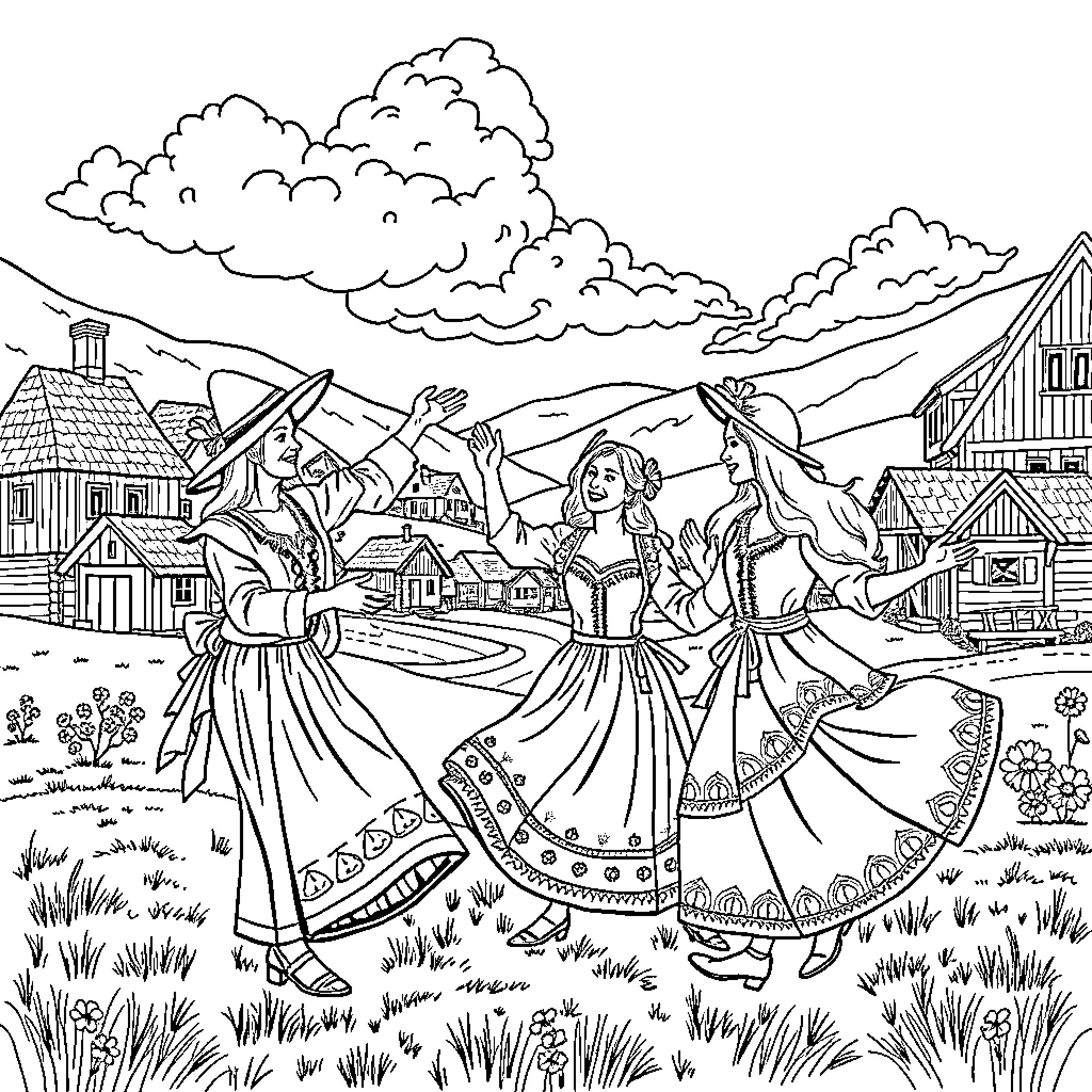 Best Gypsy Coloring Pages (Free Printable PDF)