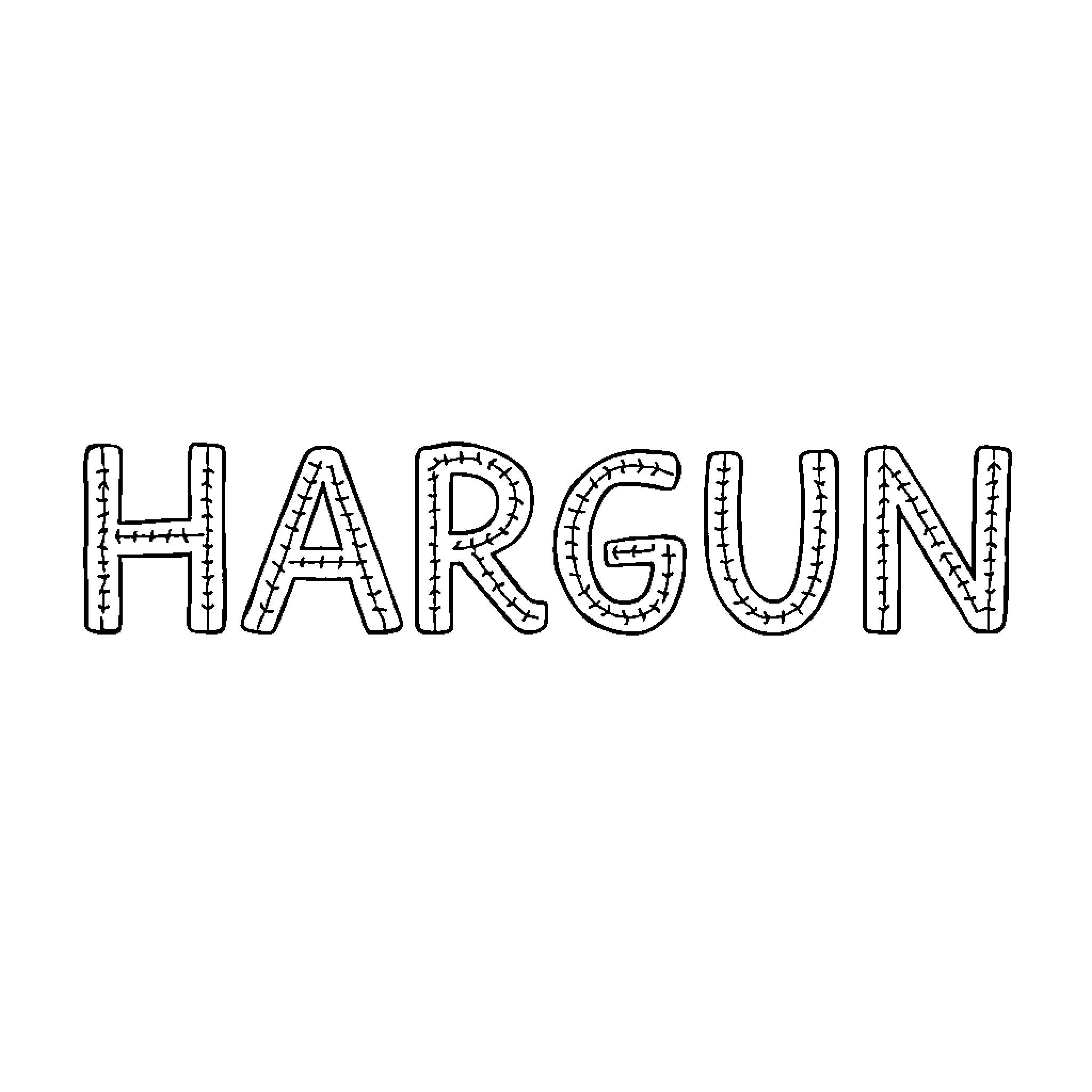 Best Name HARGUN Coloring Pages (Free Printable PDF)