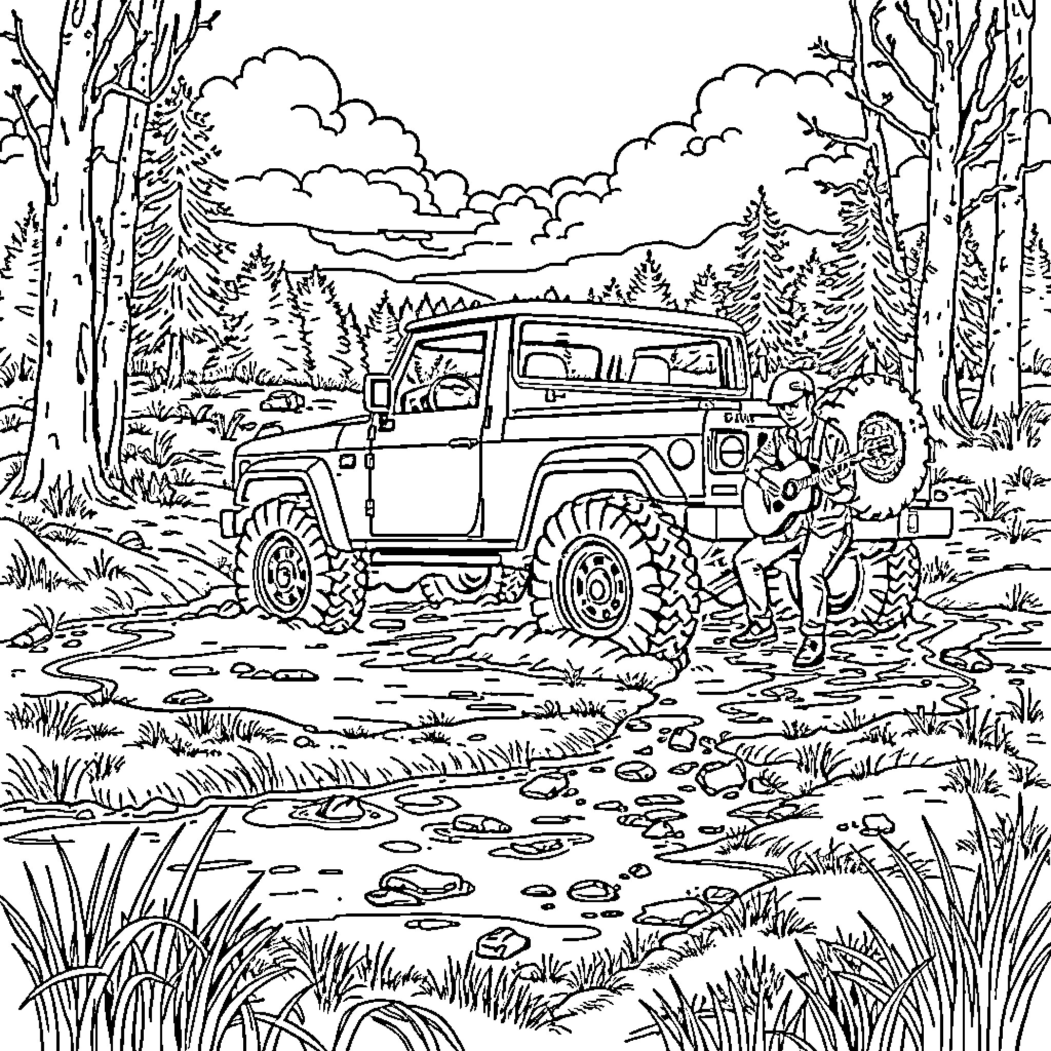 Best 4x4 Coloring Pages (Free Printable PDF)