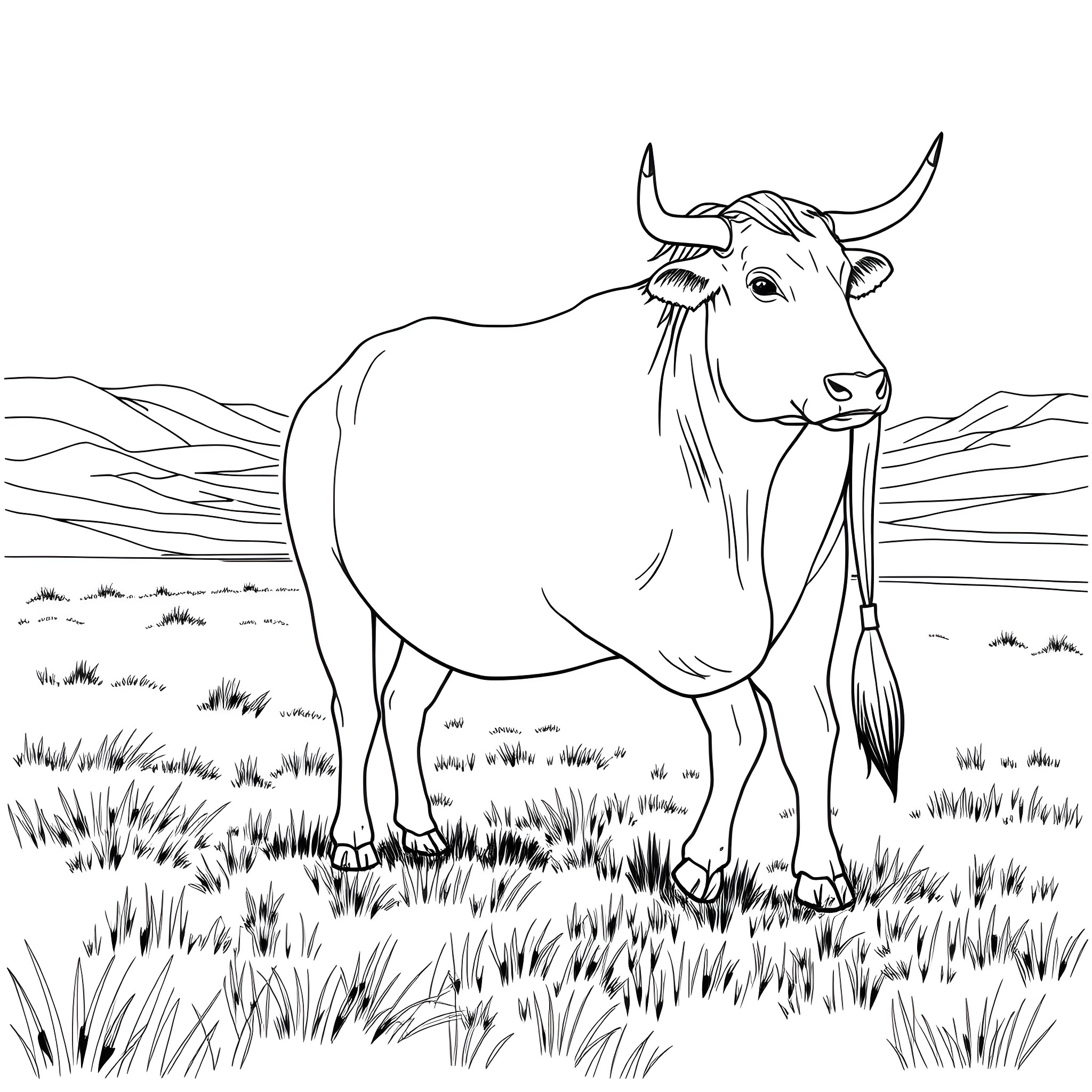45 Best Ox Coloring Pages (Free Printable PDFs)