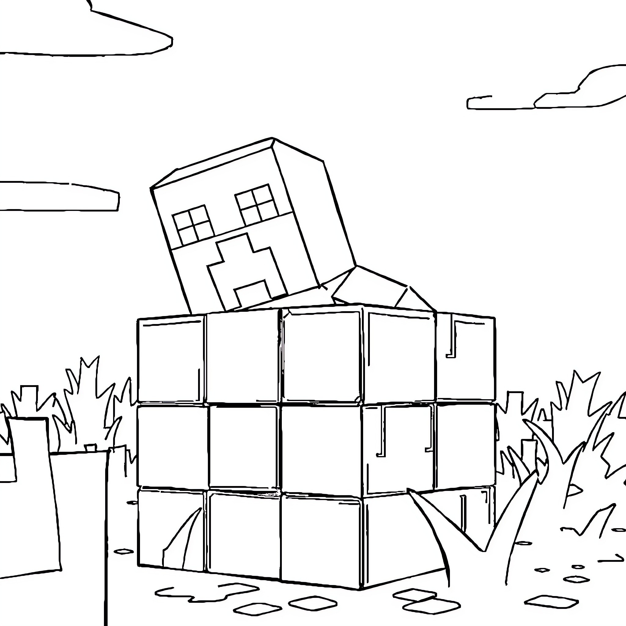 131 Best Creeper Coloring Pages (Free Printable PDFs)